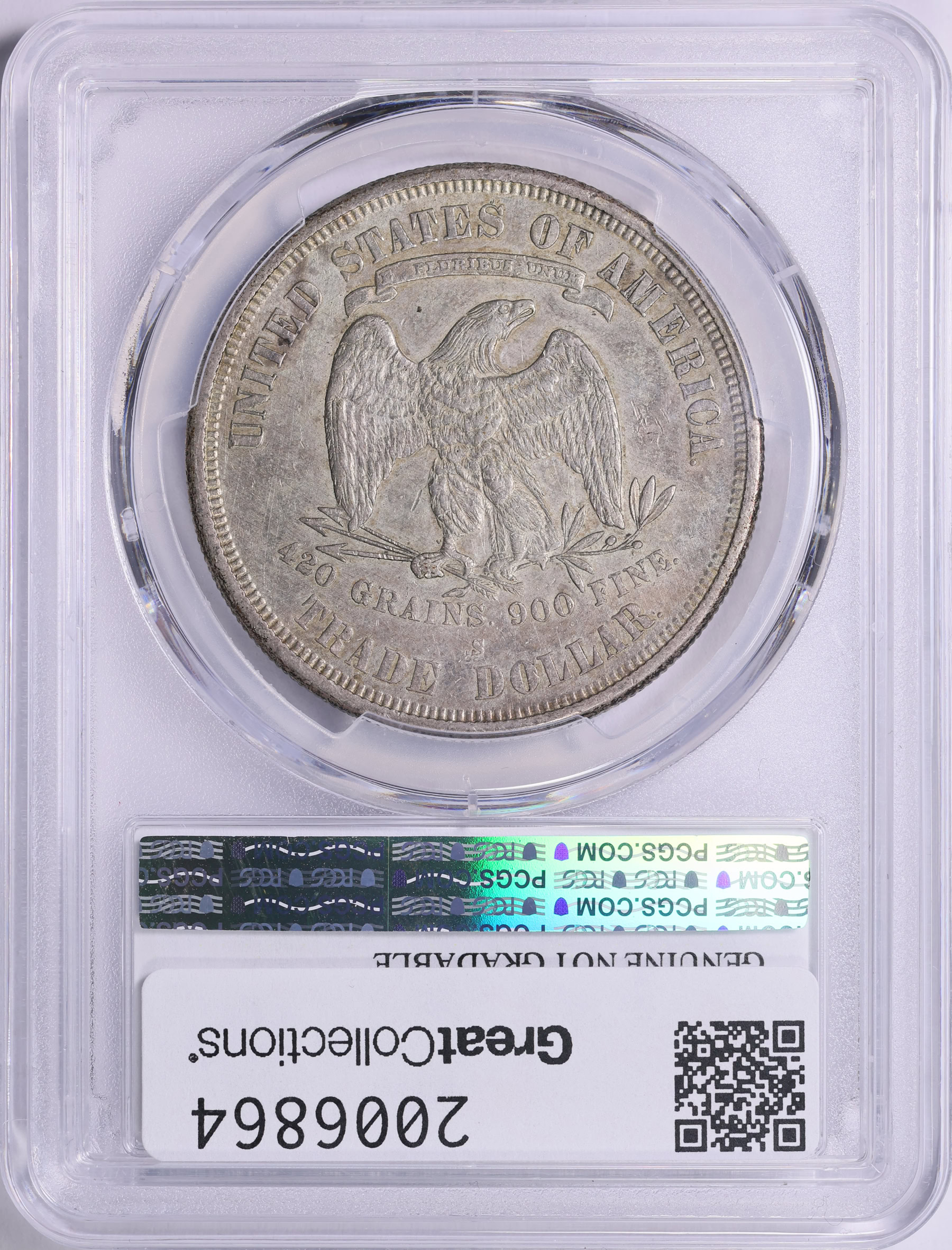 1875-S Trade Silver Dollar PCGS Genuine AU Details (Item 2006864 ...