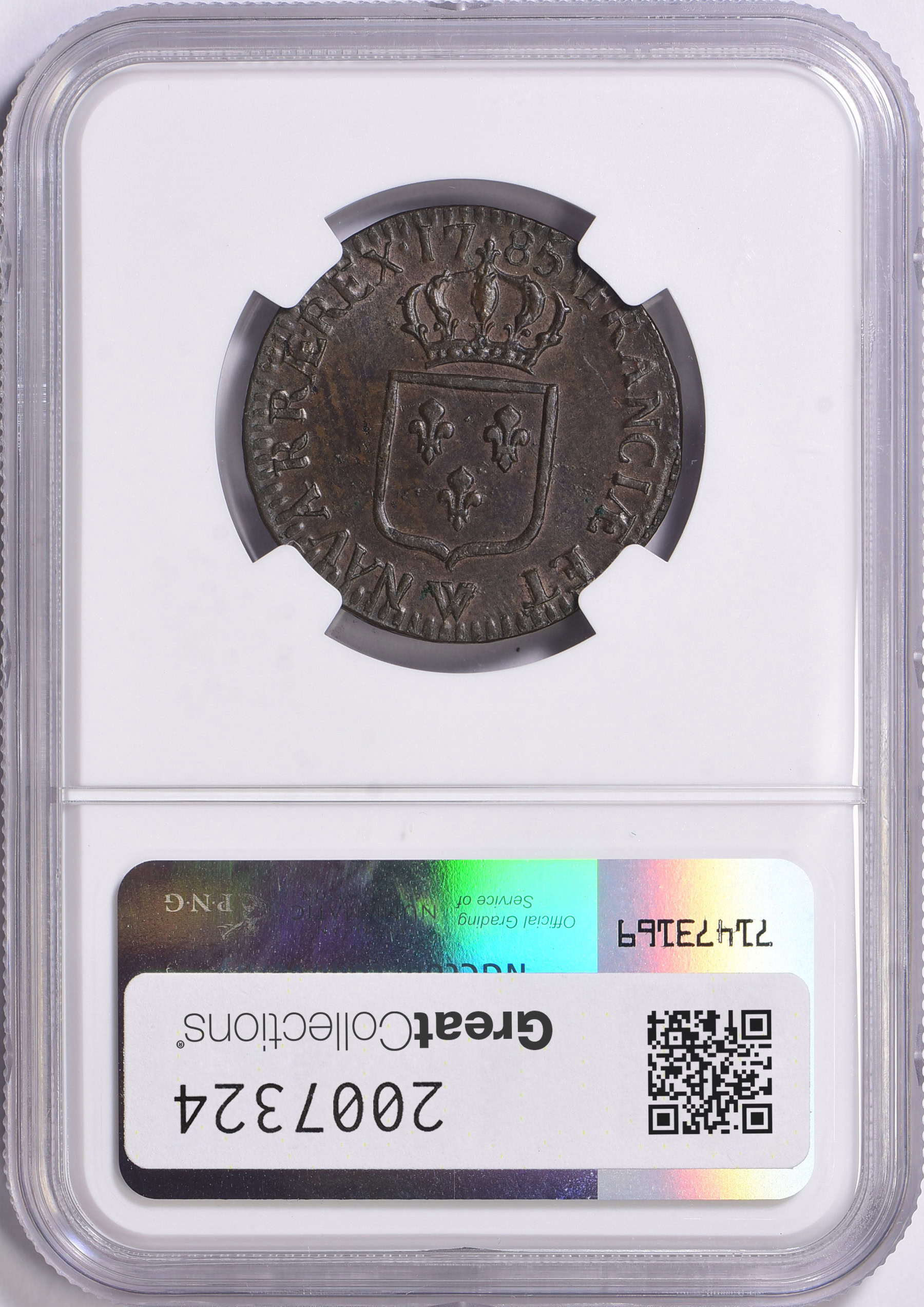 France 1785-W Sol KM-578.16 NGC MS-63 BN (Item 2007324 ...
