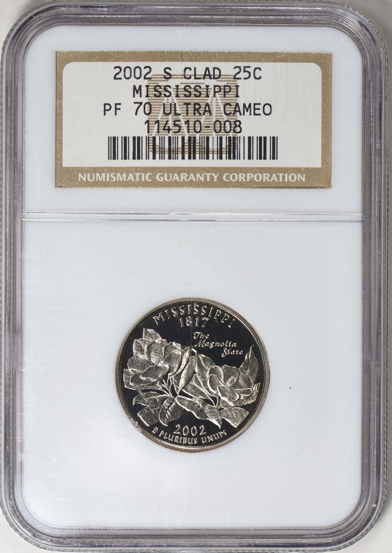 2002-S 50 State Quarters Set NGC Proof-70 UC (5 Coins) (Item 2008682 ...