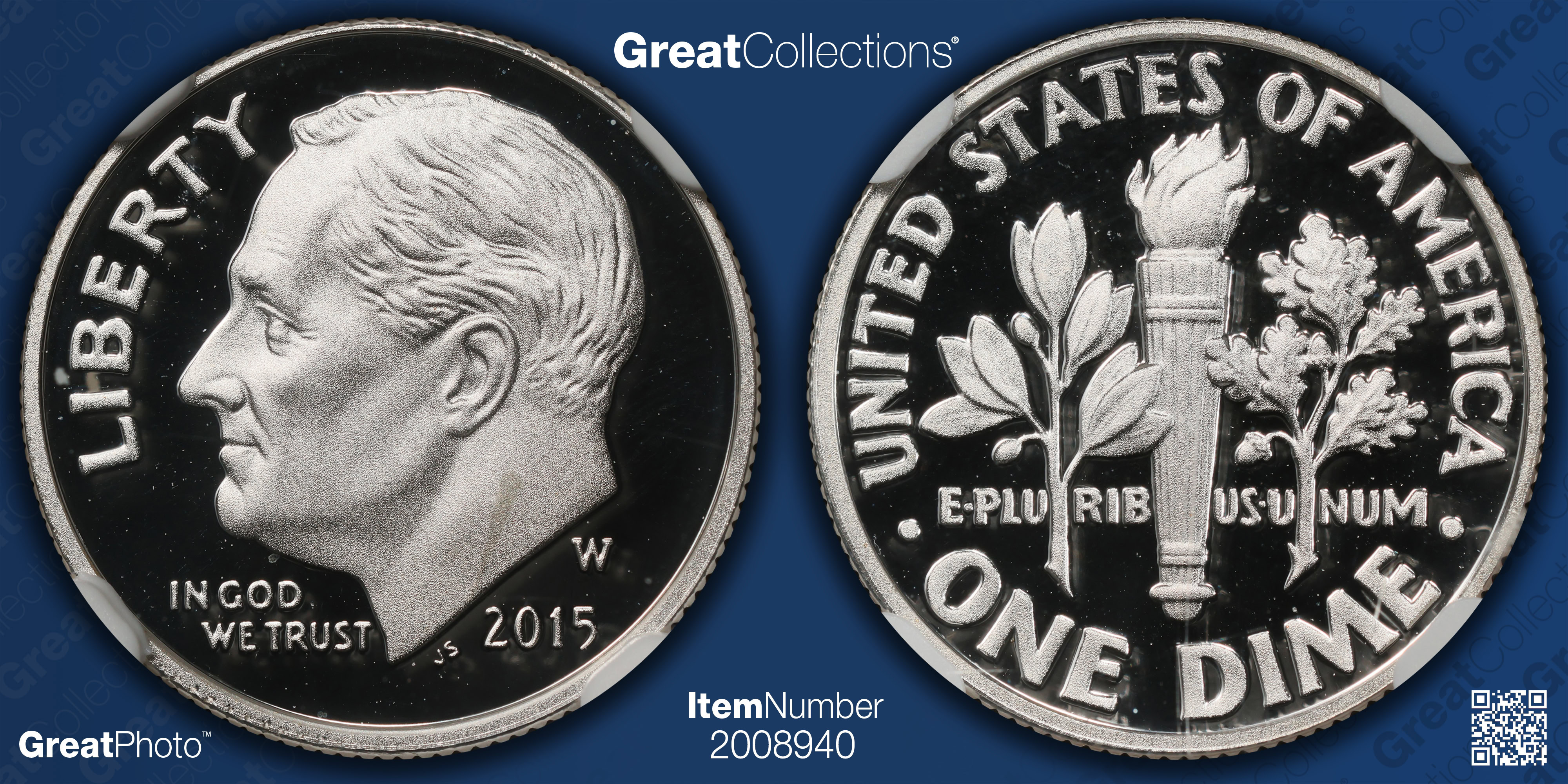 2015-W Roosevelt Dime Silver (From the March of Dimes Set) NGC Proof-70 ...