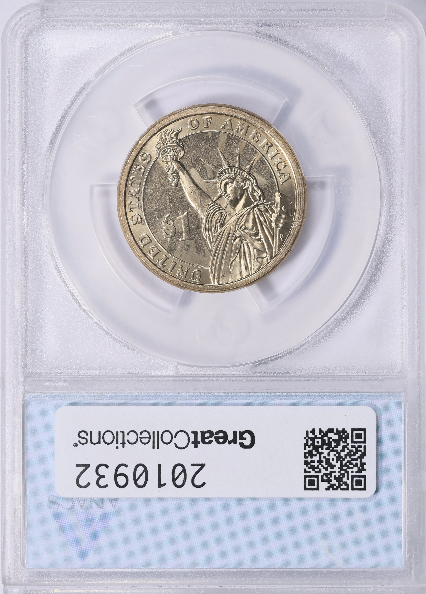 Mint Error 2007 Presidential Dollar George Washington Struck Through ...