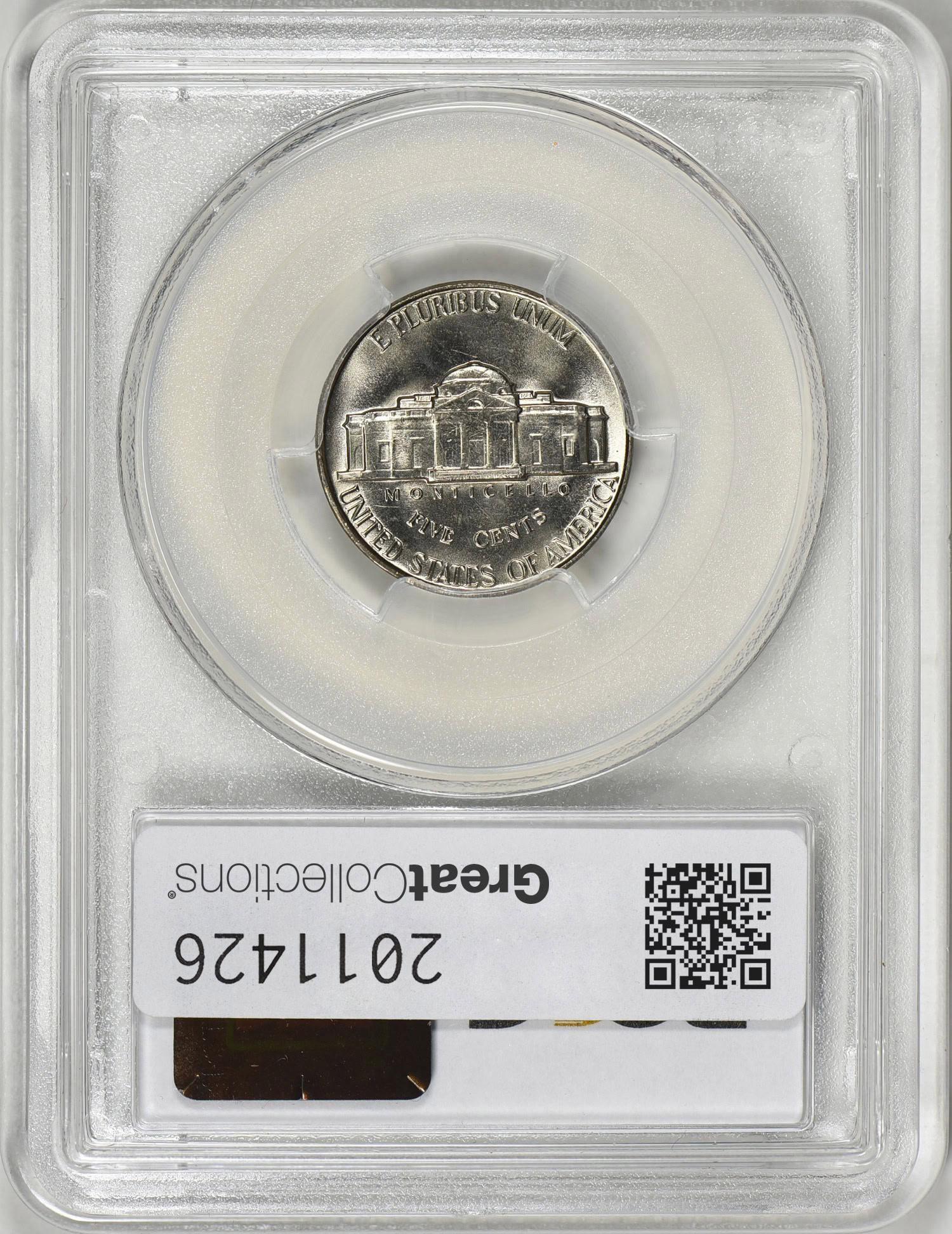 1956 Jefferson Nickel PCGS MS-66 FS (Item 2011426) | GreatCollections ...