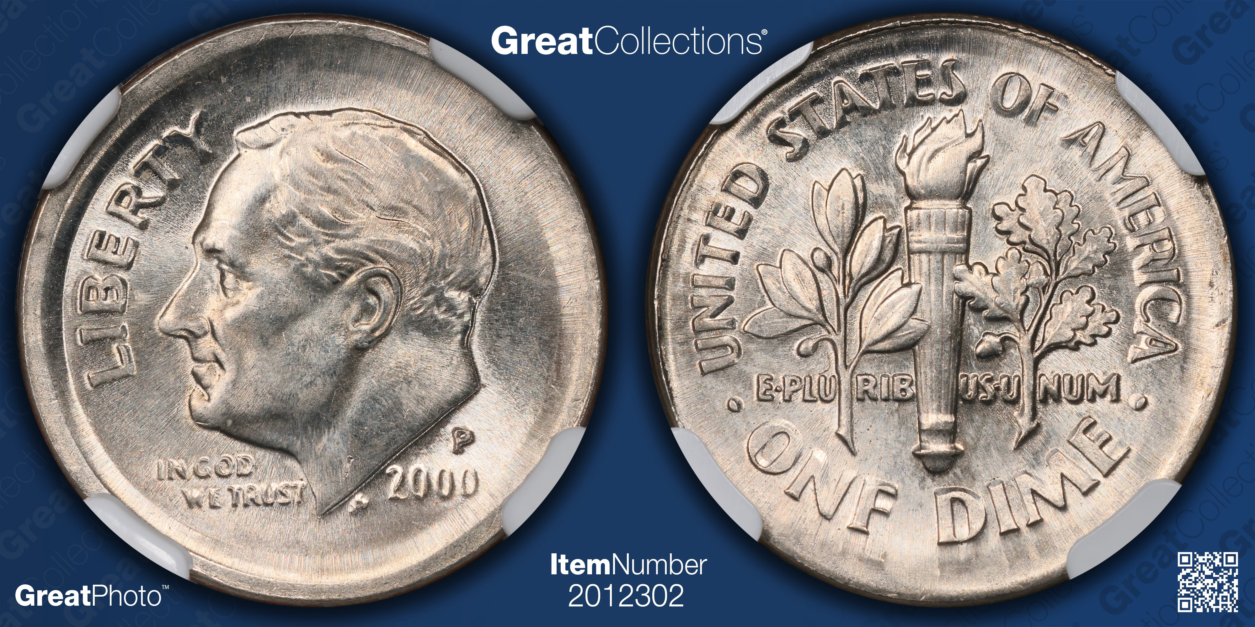 Mint Error 2000-P Roosevelt Dime Broadstruck NGC MS-65 | NGC Cert ...