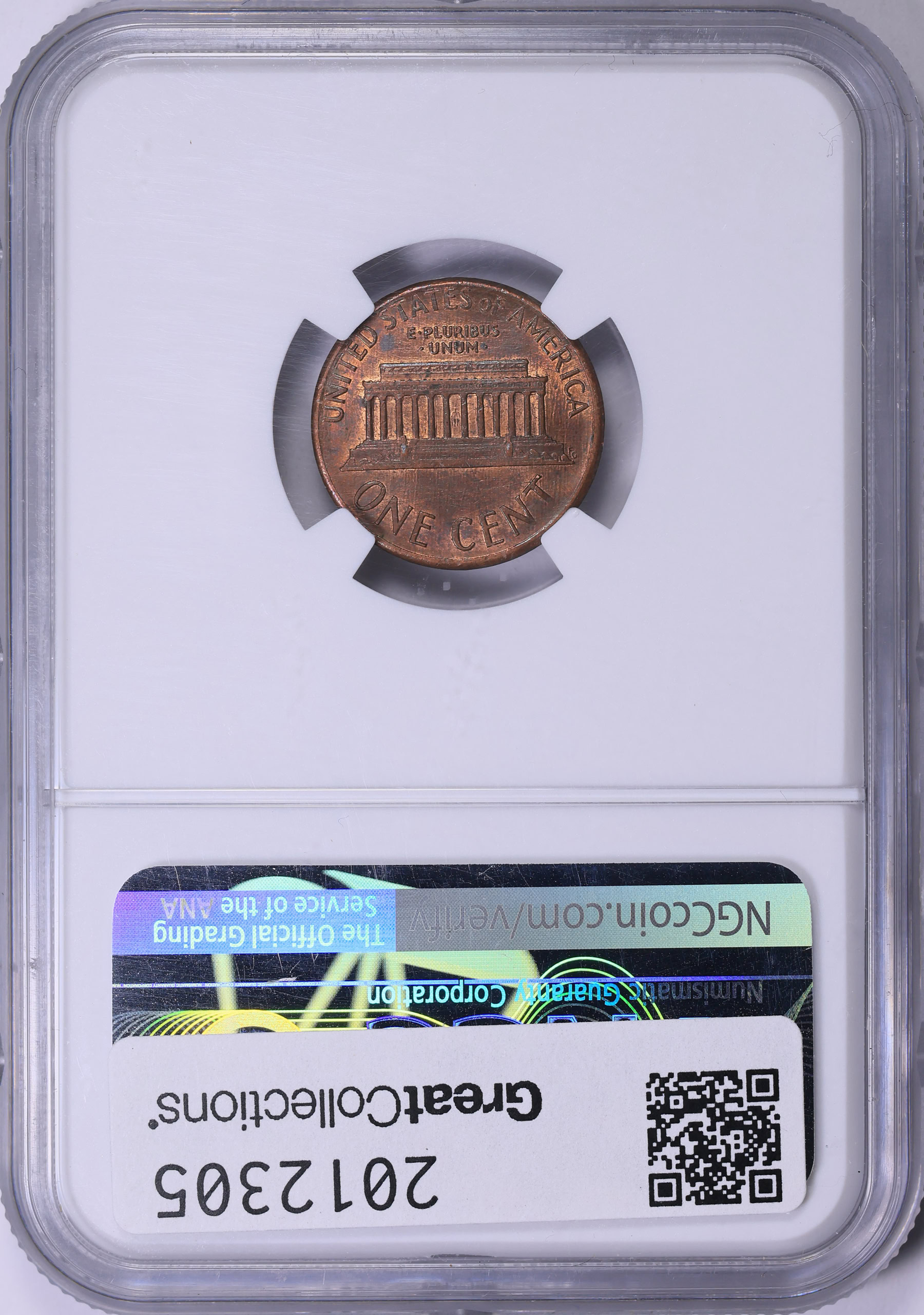 Mint Error 1987 Lincoln Cent Obverse Die Break LC-87-6 NGC MS-62 RB ...