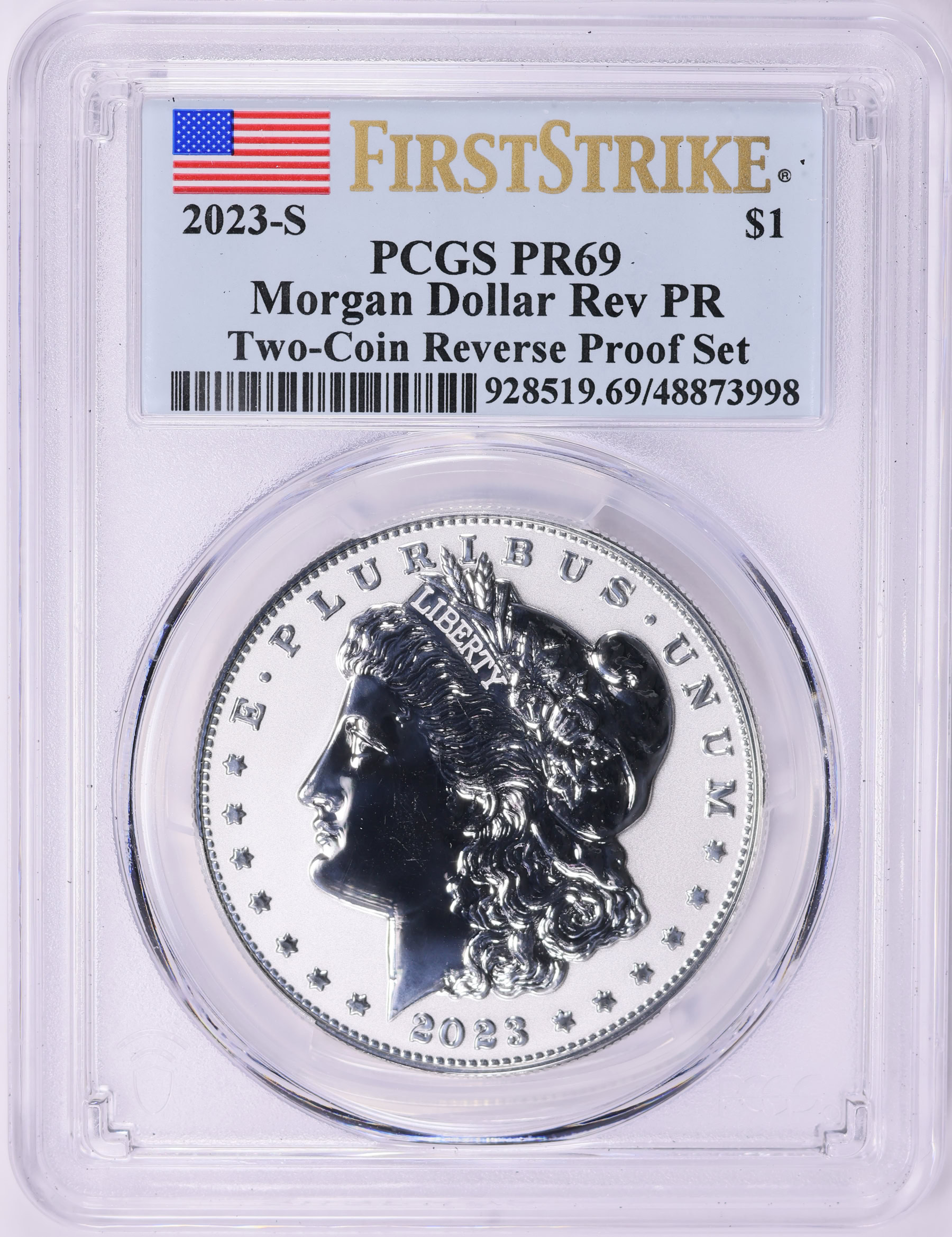 2023-S Morgan Silver Dollar Reverse Proof First Strike (From the Two ...
