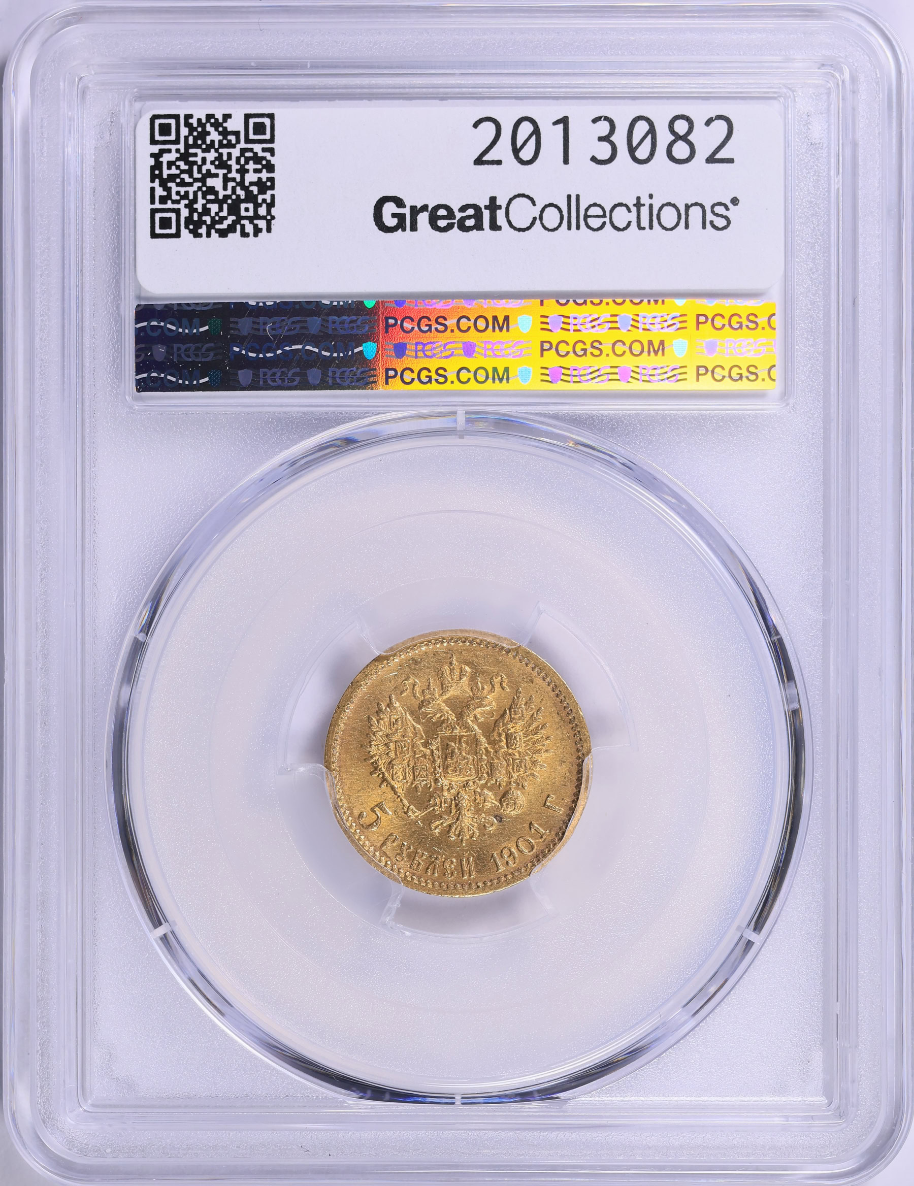 Russia 1901-OB Gold 5 Roubles Y-62 PCGS MS-64 (AGW = 0.1245 oz.) | PCGS ...