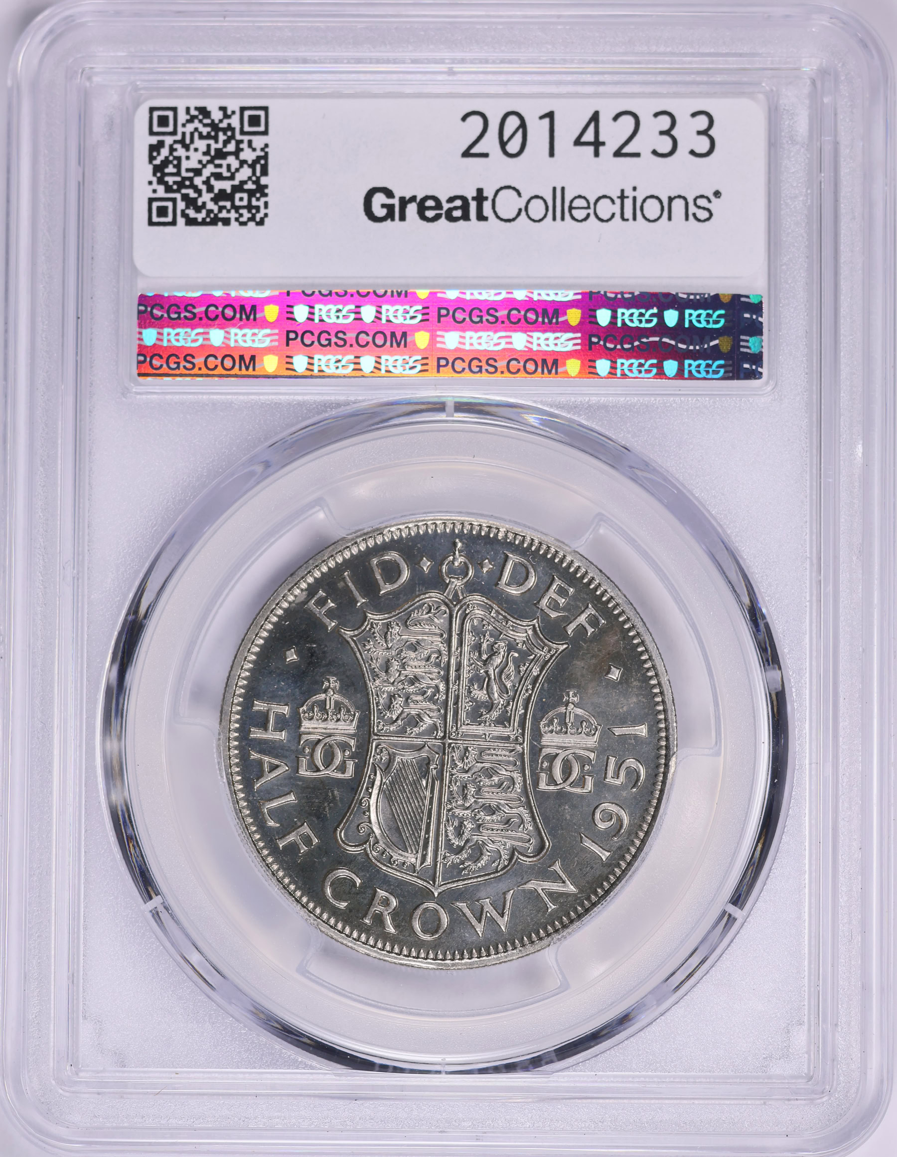 Great Britain 1951 1/2 Crown KM-879 PCGS Proof-64 (Item 2014233 ...