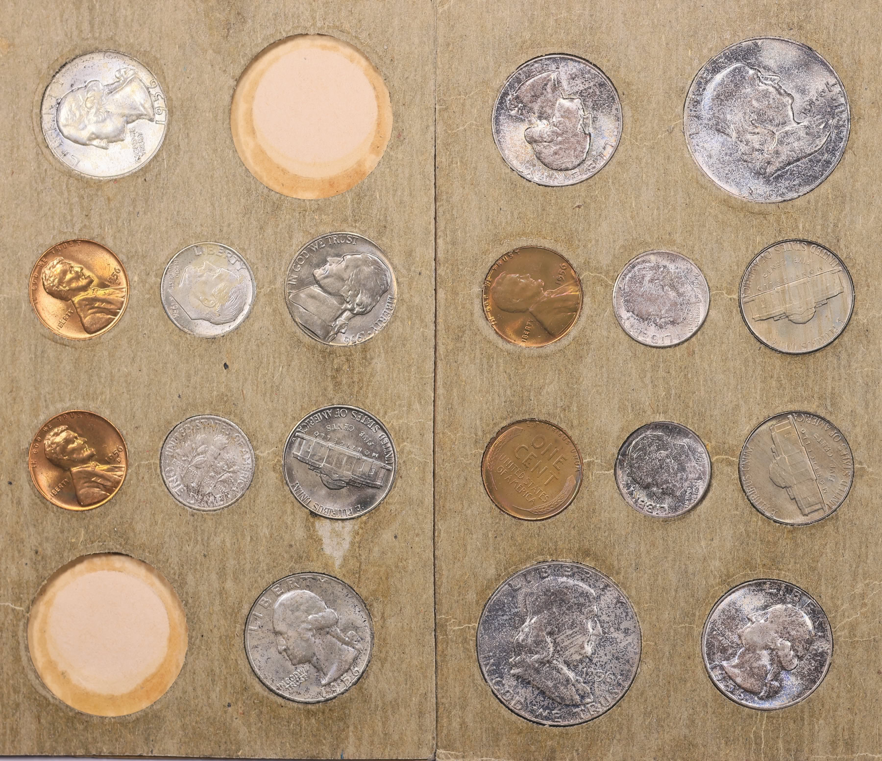 1956 U.S. Mint Double Mint Set Uncertified With Original Government ...