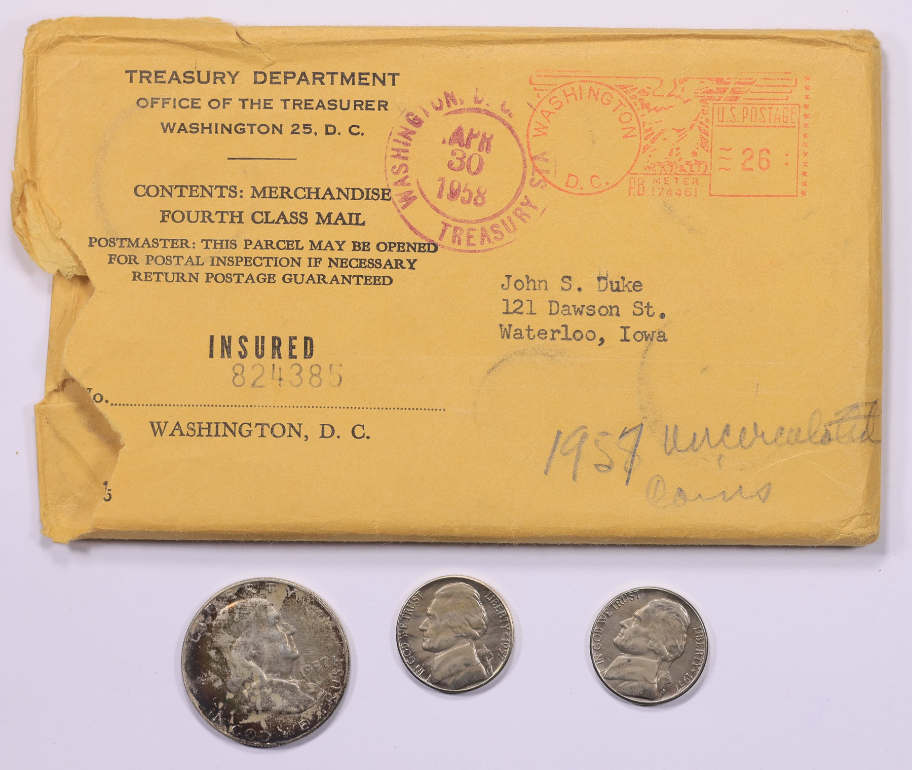 1957 U.S. Mint Double Mint Set Uncertified With Original Government ...