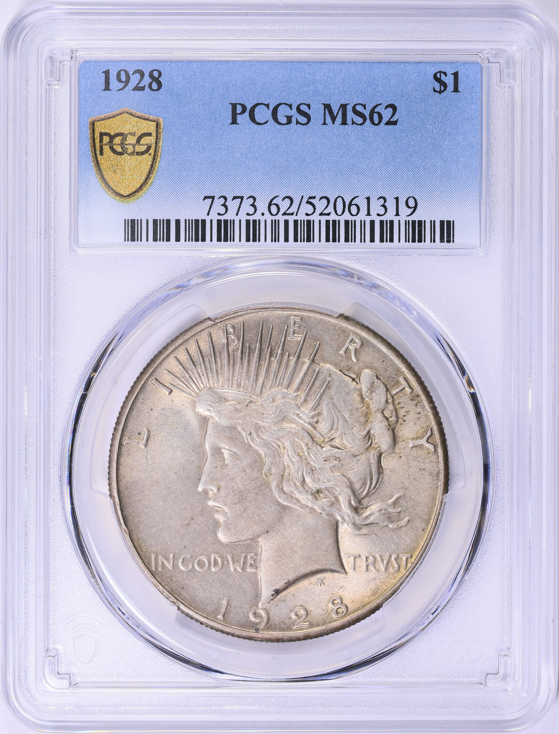 1928 Peace Silver Dollar PCGS MS-62 (Item 2014998) | GreatCollections ...