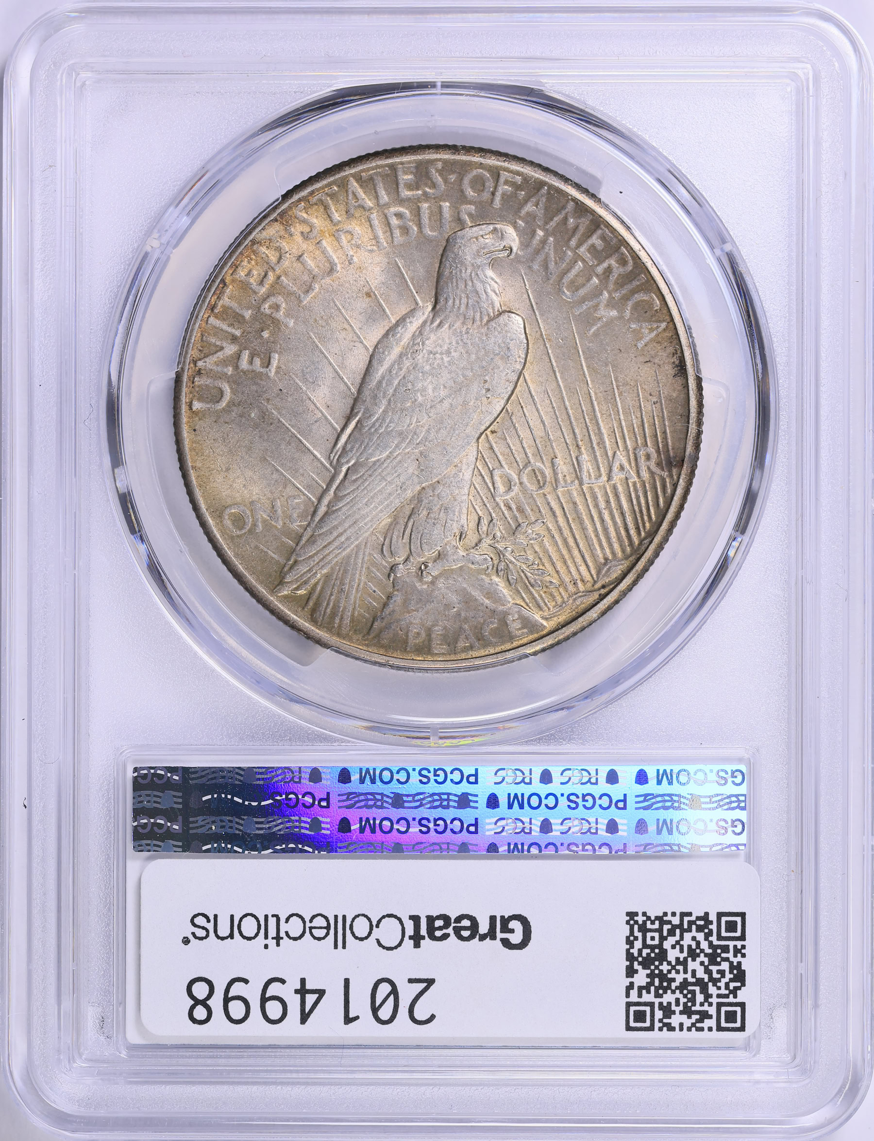 1928 Peace Silver Dollar PCGS MS-62 (Item 2014998) | GreatCollections ...