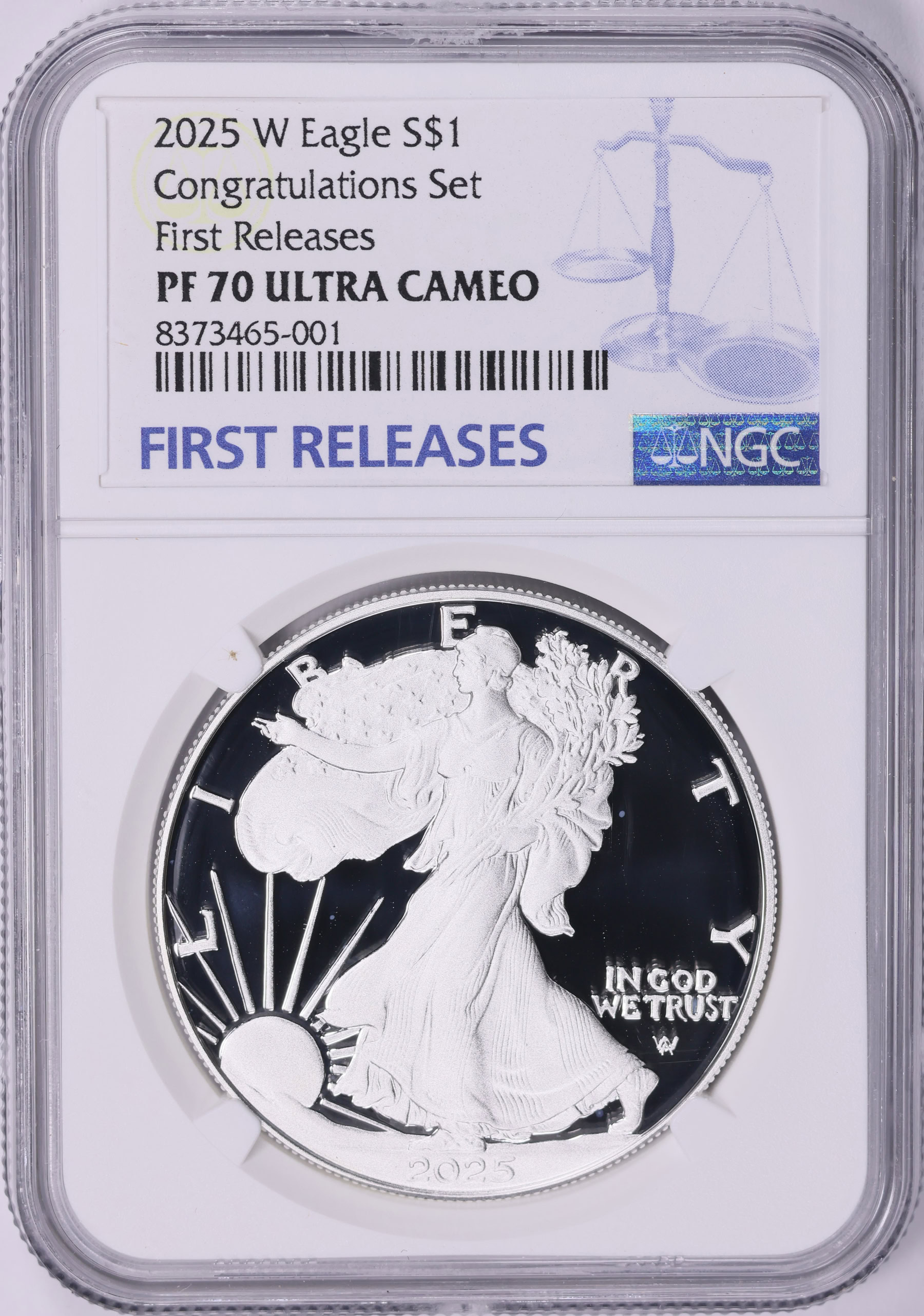 2025-W $1 Silver Eagle (From the Congratulations Set) First Releases ...