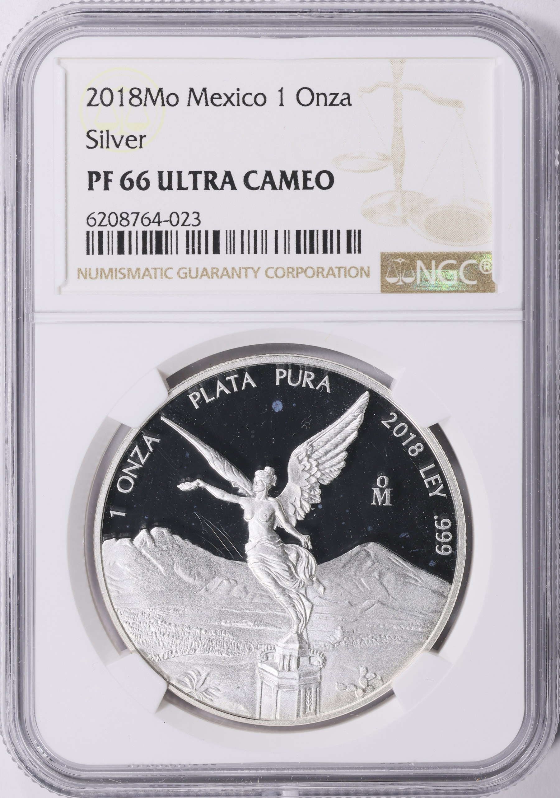 Mexico 2018-Mo Silver Onza Libertad KM-639 NGC Proof-66 UC (Item ...