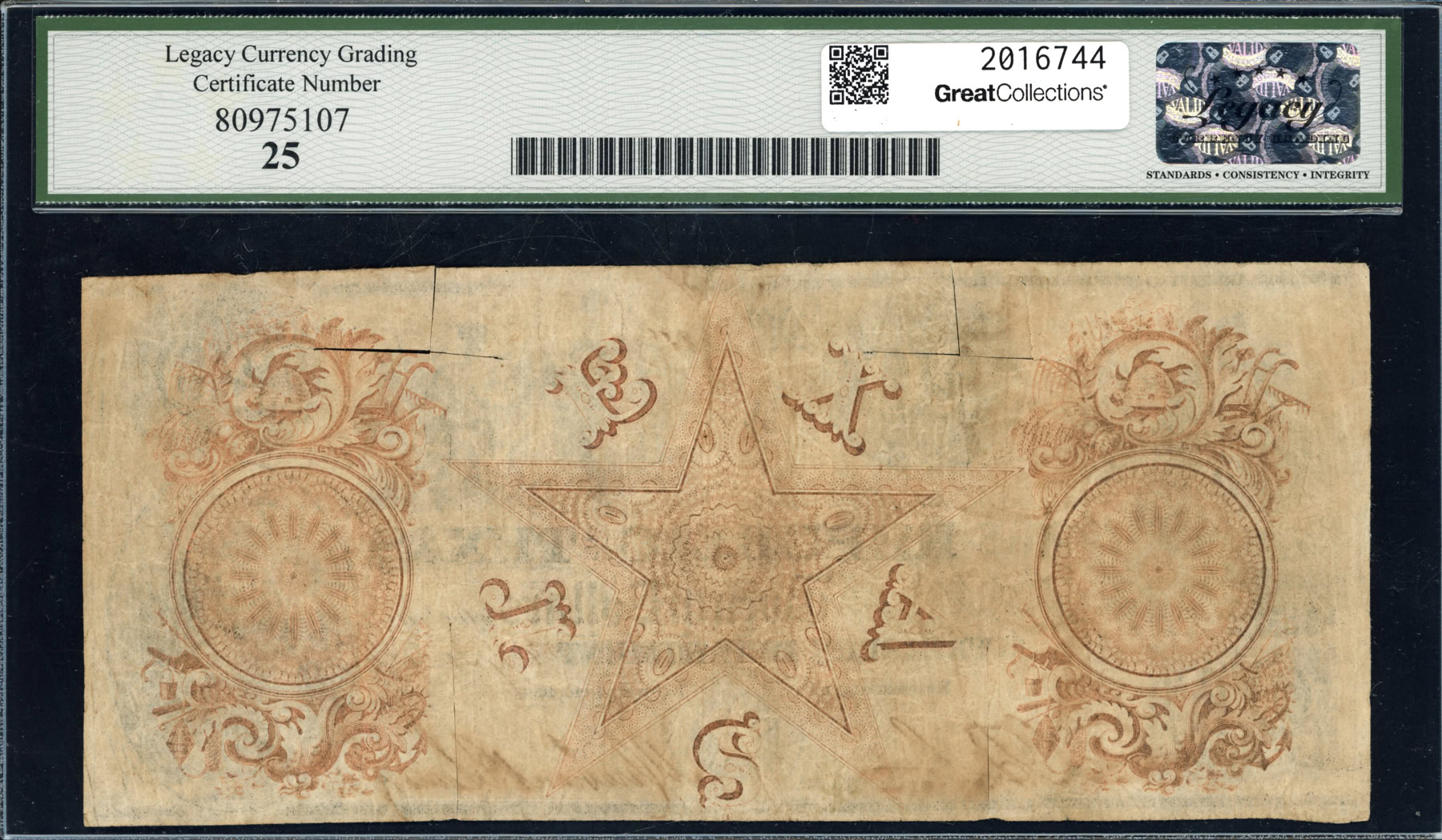 Jan. 30, 1840 Austin, Texas $20 Republic of Texas Note Legacy Very Fine ...