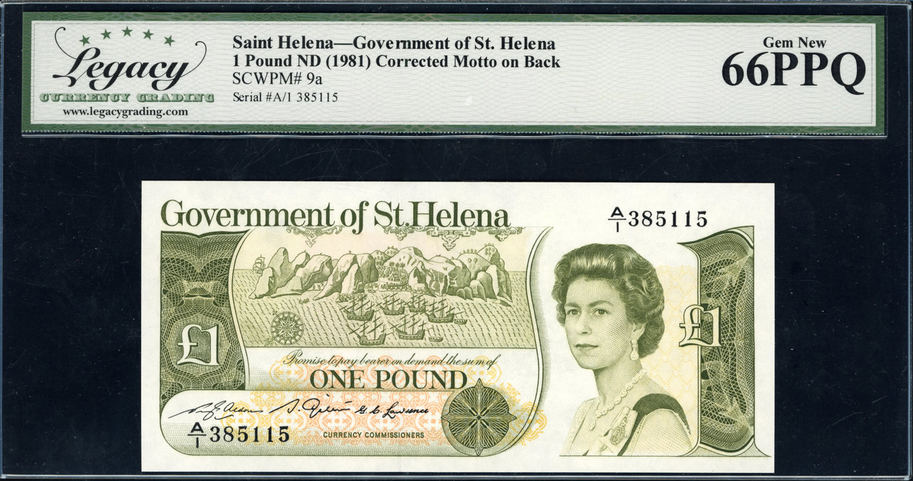 St. Helena ND (1981) £1 Government of St. Helena Note SCWPM-5a ...