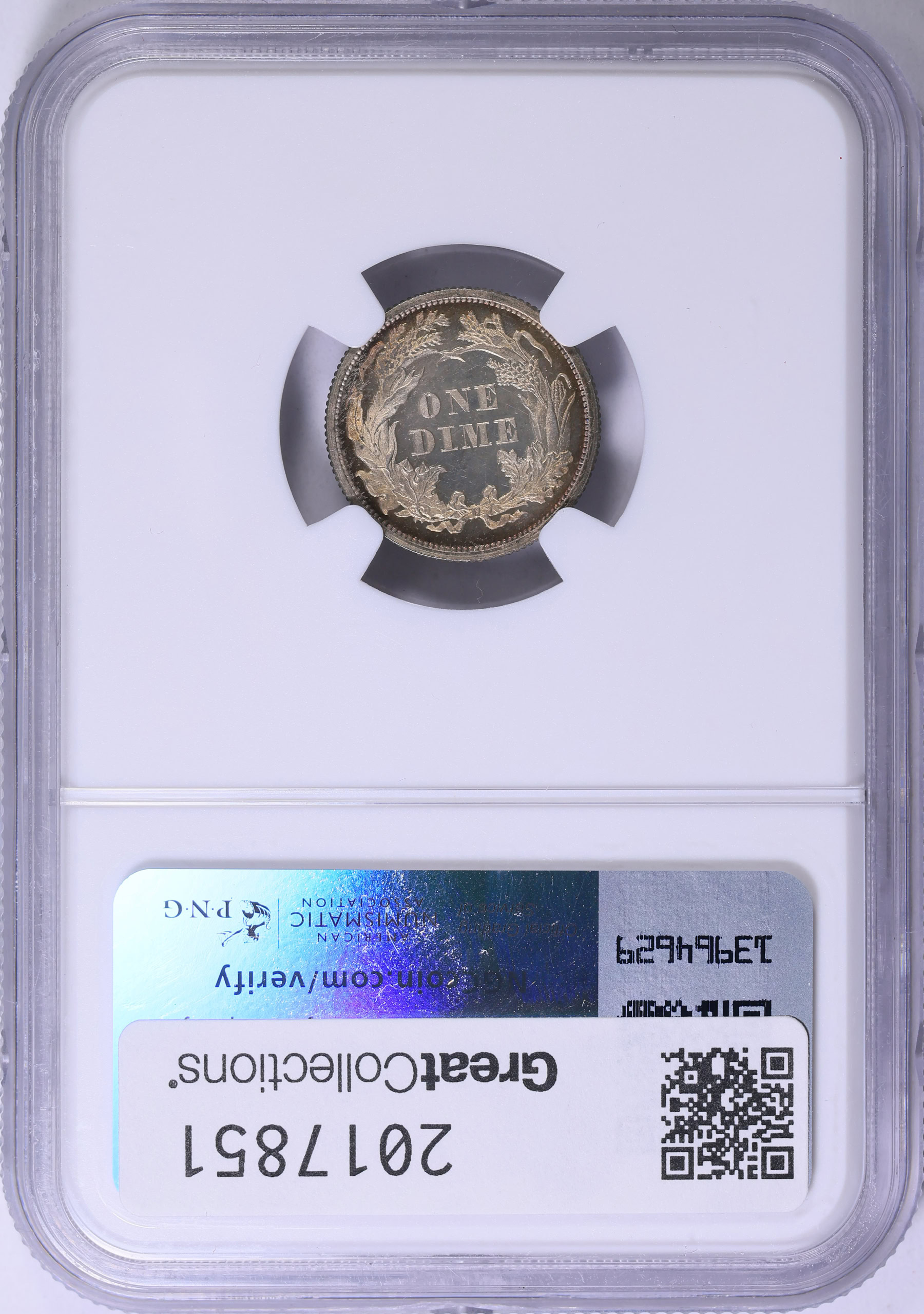 1869 Seated Liberty Dime NGC Proof-63 CAMEO (Toned) (Item 2017851 ...