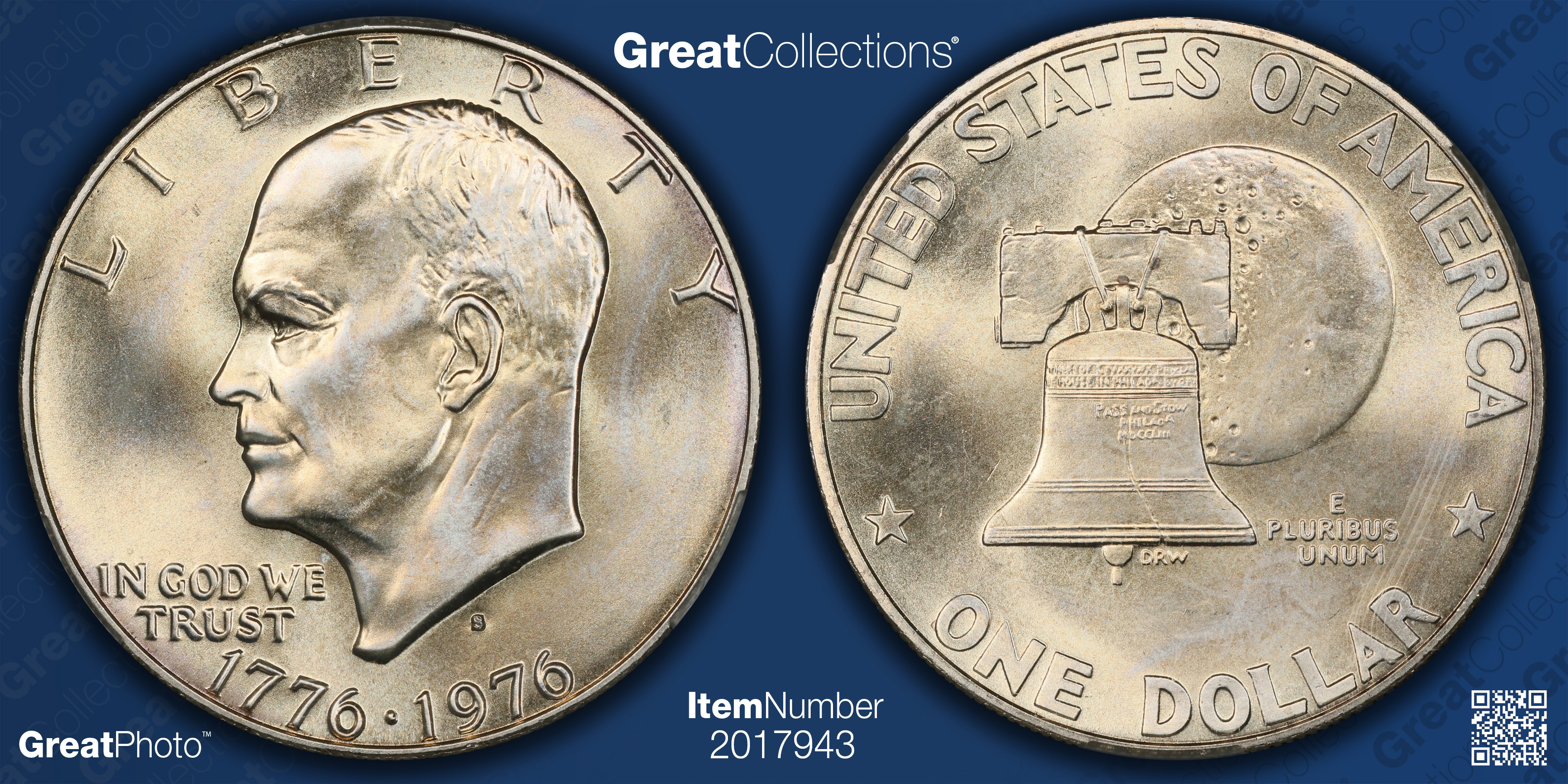 1976-S Eisenhower Dollar Silver CACG MS-65 (Item 2017943 ...