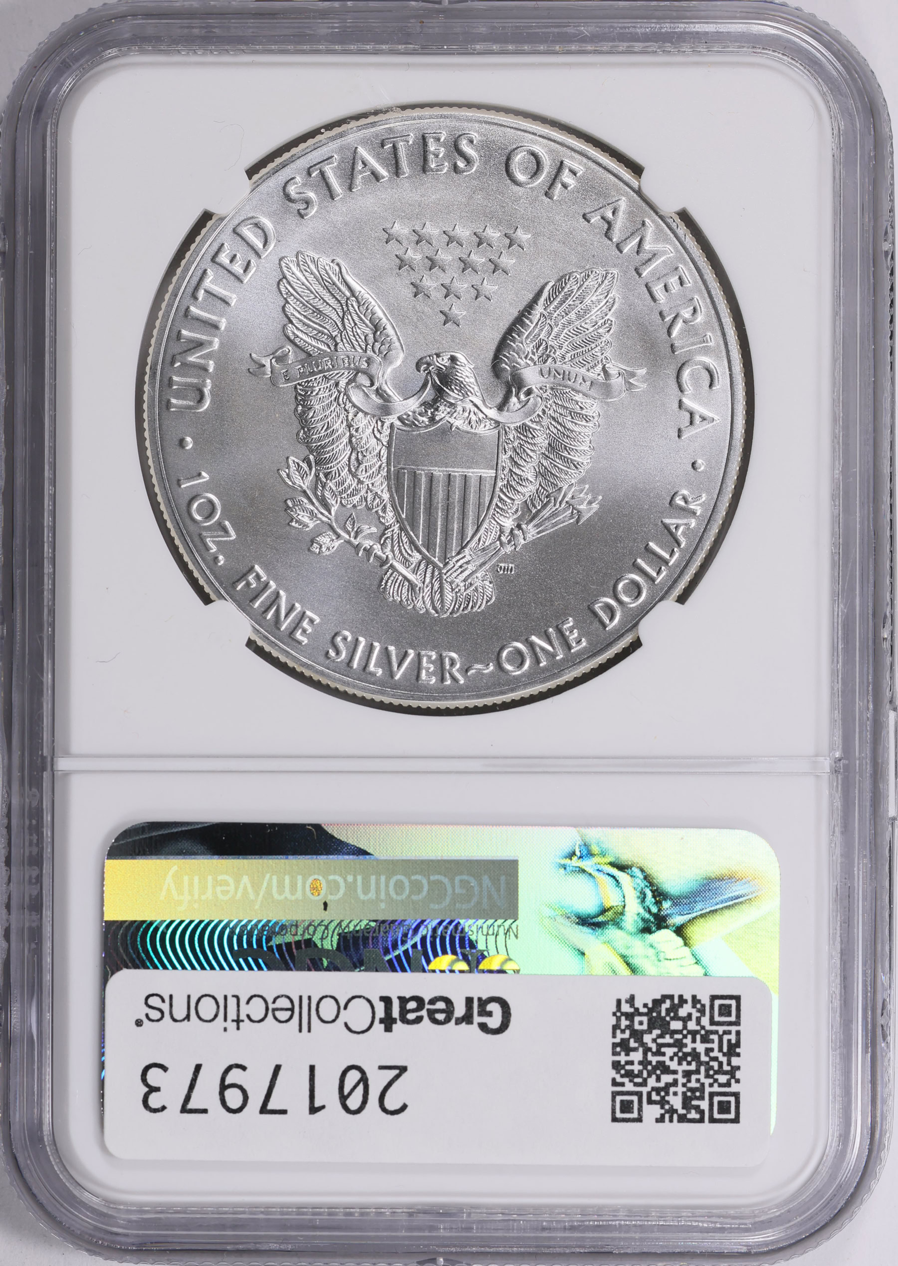 2017-(W) $1 Silver Eagle Early Releases Struck at West Point NGC MS-70 ...