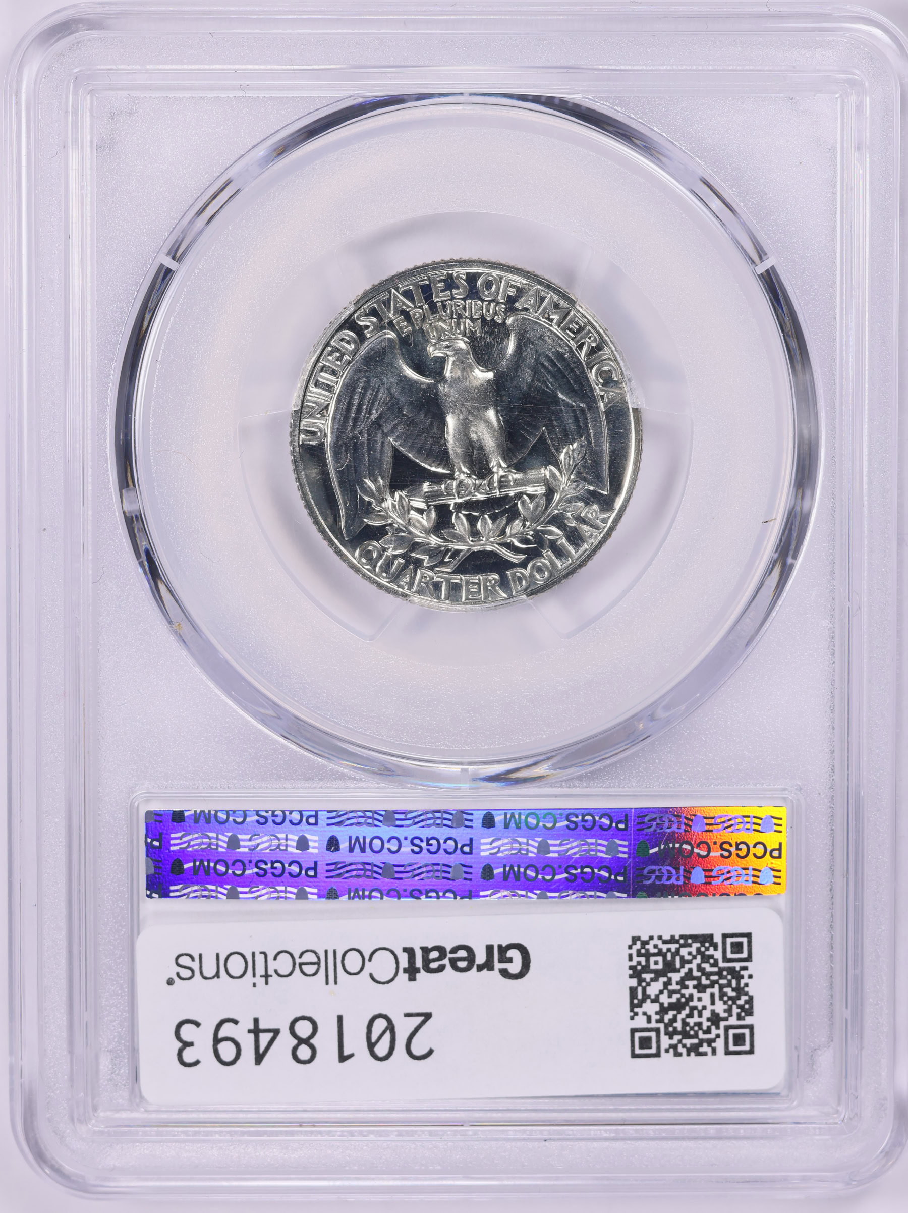 1964 Washington Quarter PCGS Proof-66 (Item 2018493) | GreatCollections ...