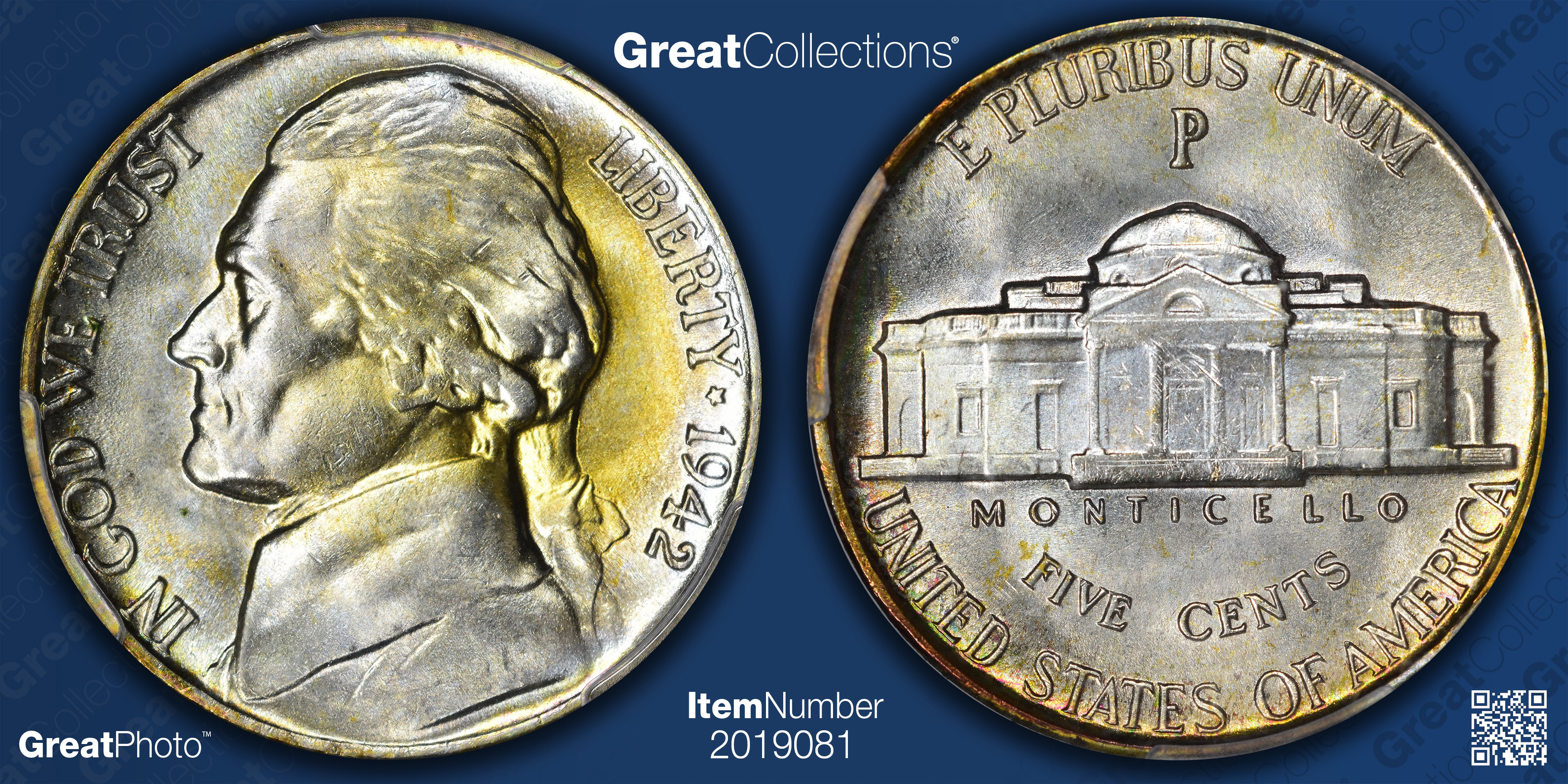 1942-P Jefferson Nickel Type 2 PCGS MS-67 (Item 2019081 ...