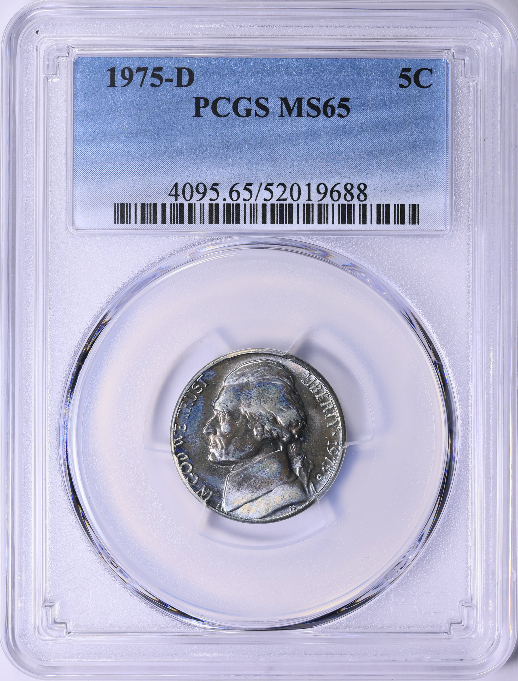 1975-D Jefferson Nickel PCGS MS-65 (Toned) (Item 2019272 ...