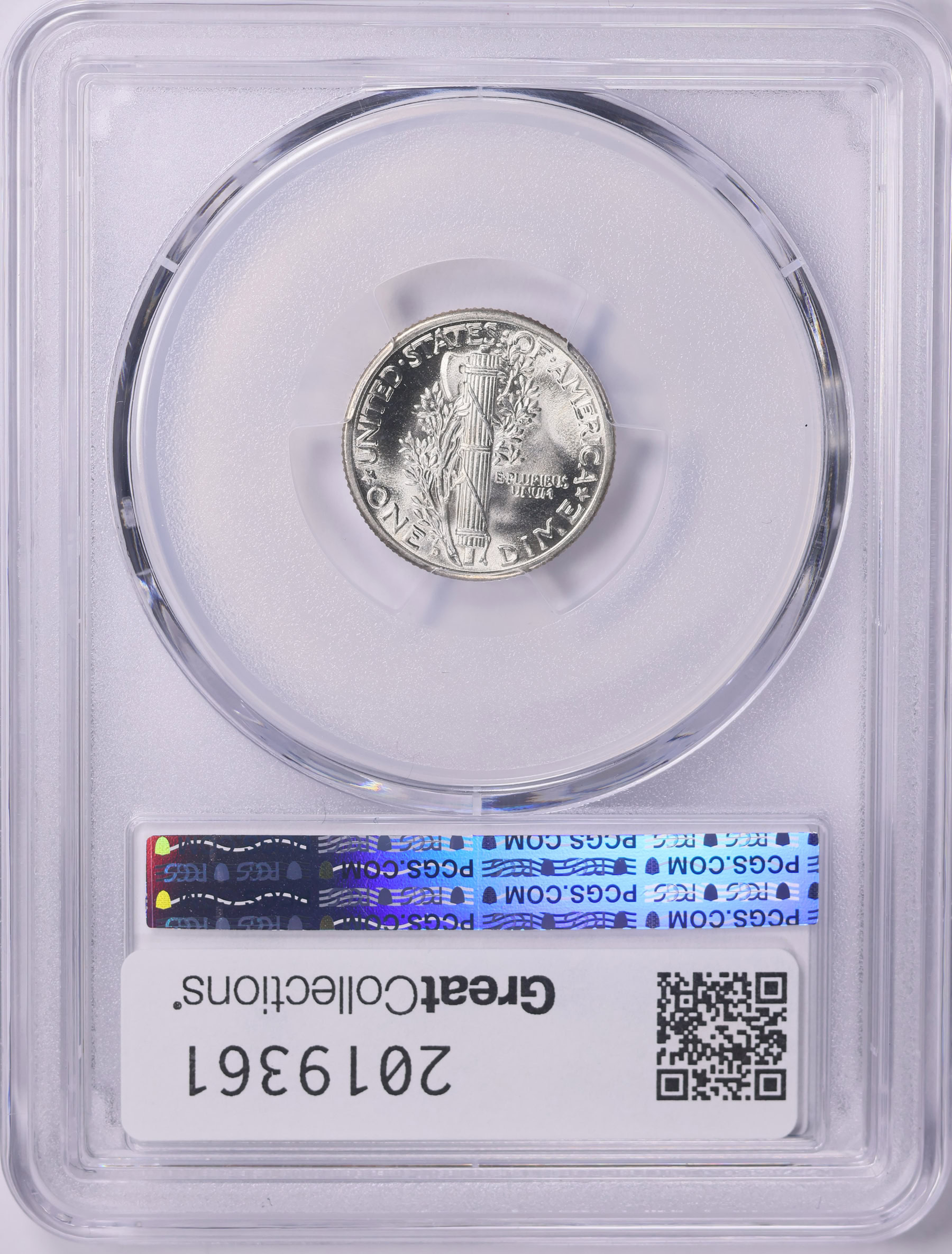 1941-D Mercury Dime PCGS MS-63 FB (Item 2019361) | GreatCollections ...