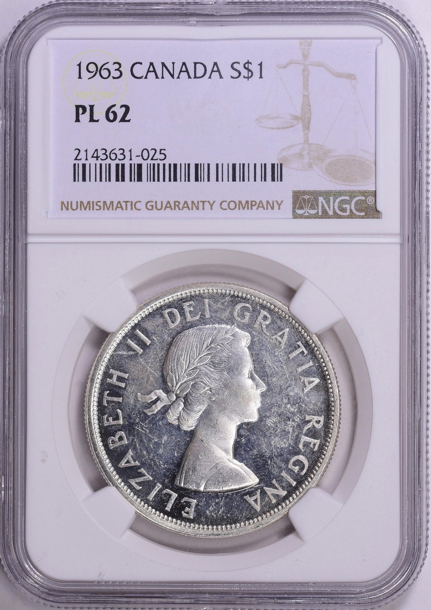 Canada 1963 Silver Dollar KM-54 NGC PL-62 (Item 2019545 ...
