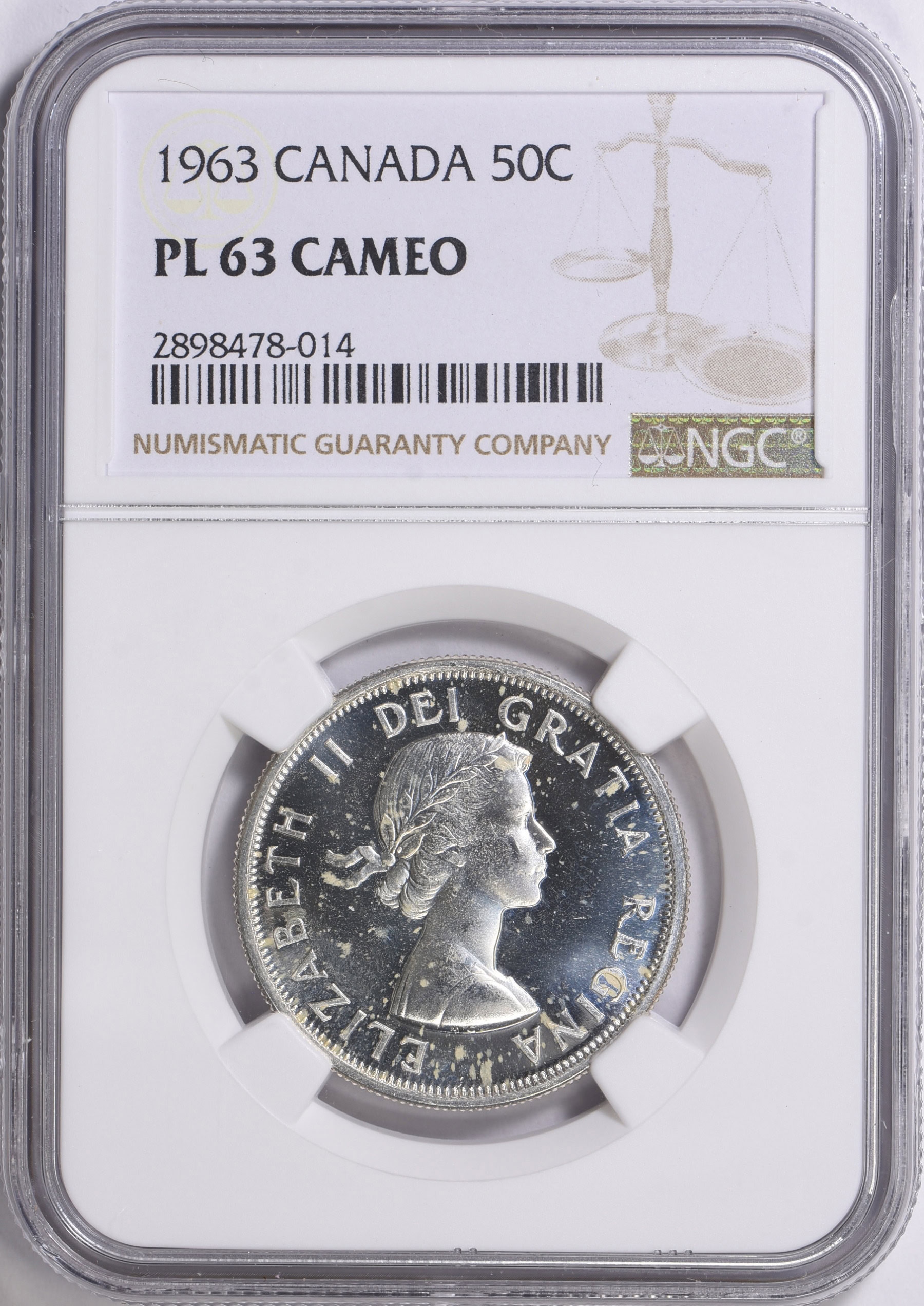 Canada 1963 Silver 50 Cents KM-56 NGC PL-63 CAMEO (Item 2019546 ...