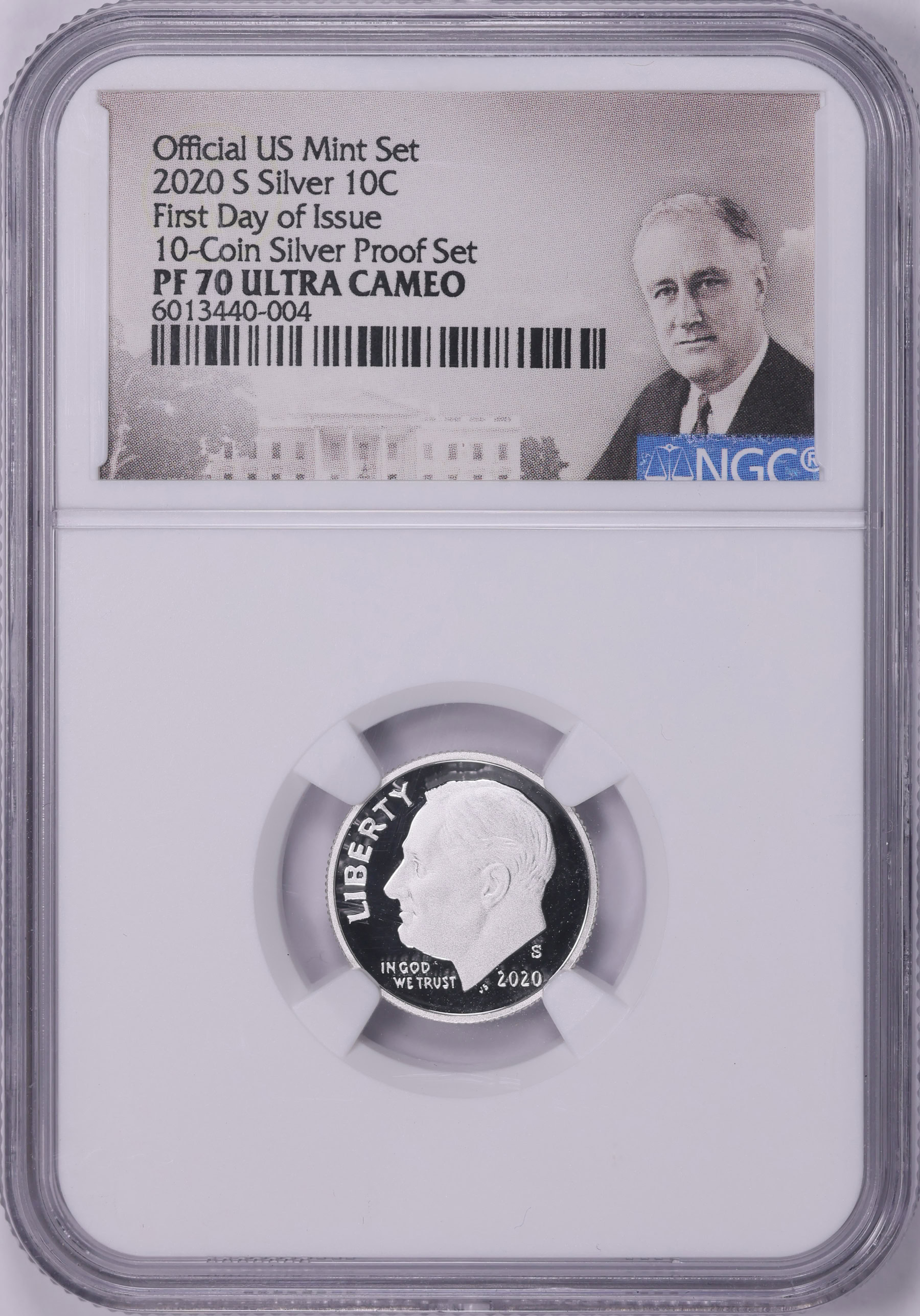 2020-S Roosevelt Dime Silver (From the Limited Edition Proof Set) First ...