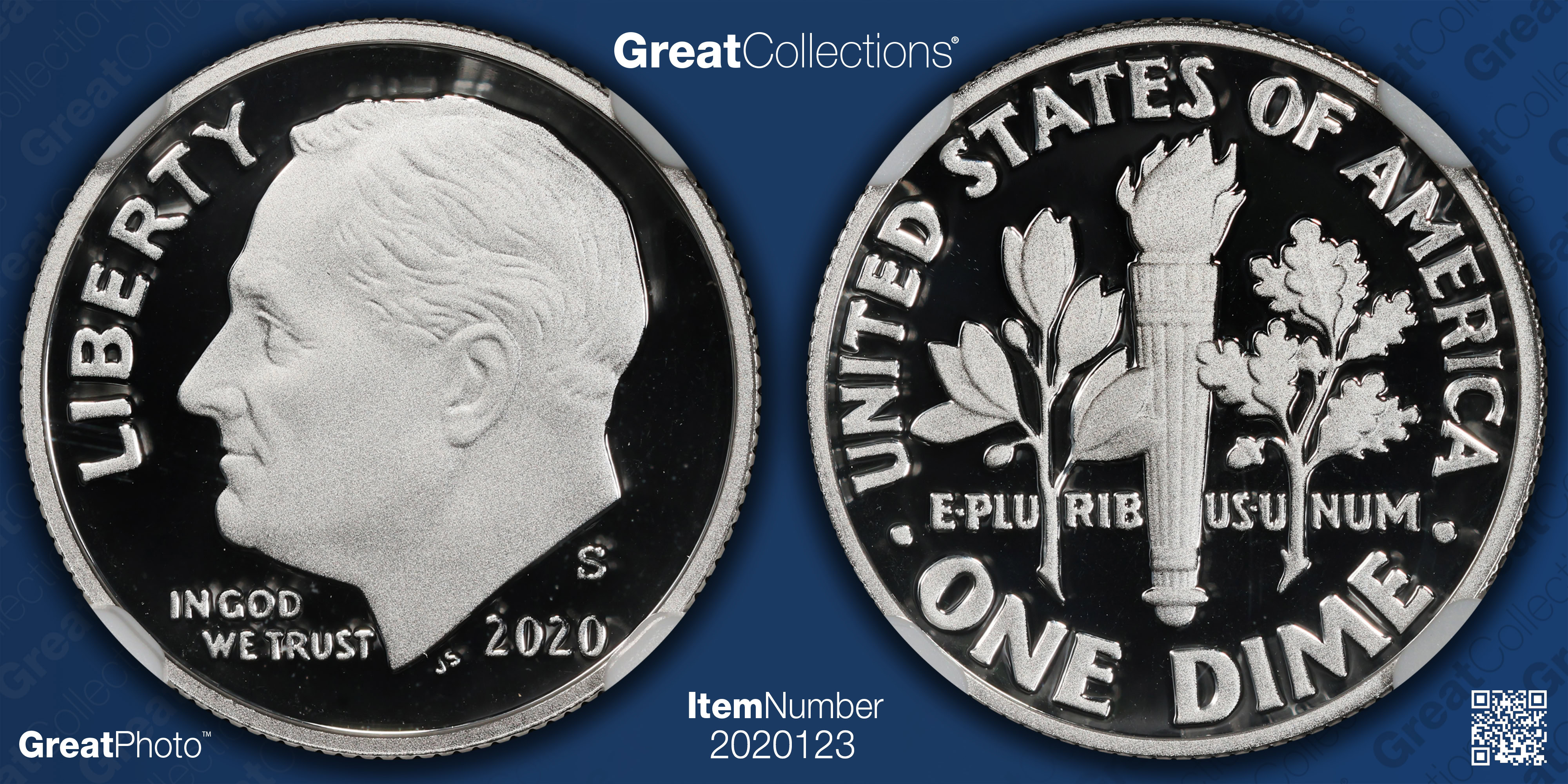 2020-S Roosevelt Dime Silver (From the Limited Edition Proof Set) First ...