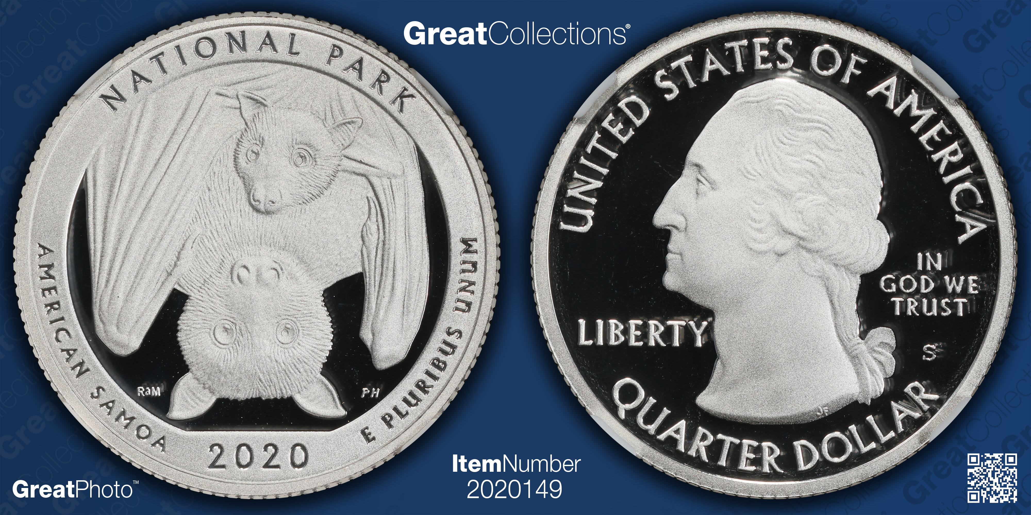 2020-S America the Beautiful Quarter American Samoa National Park ...