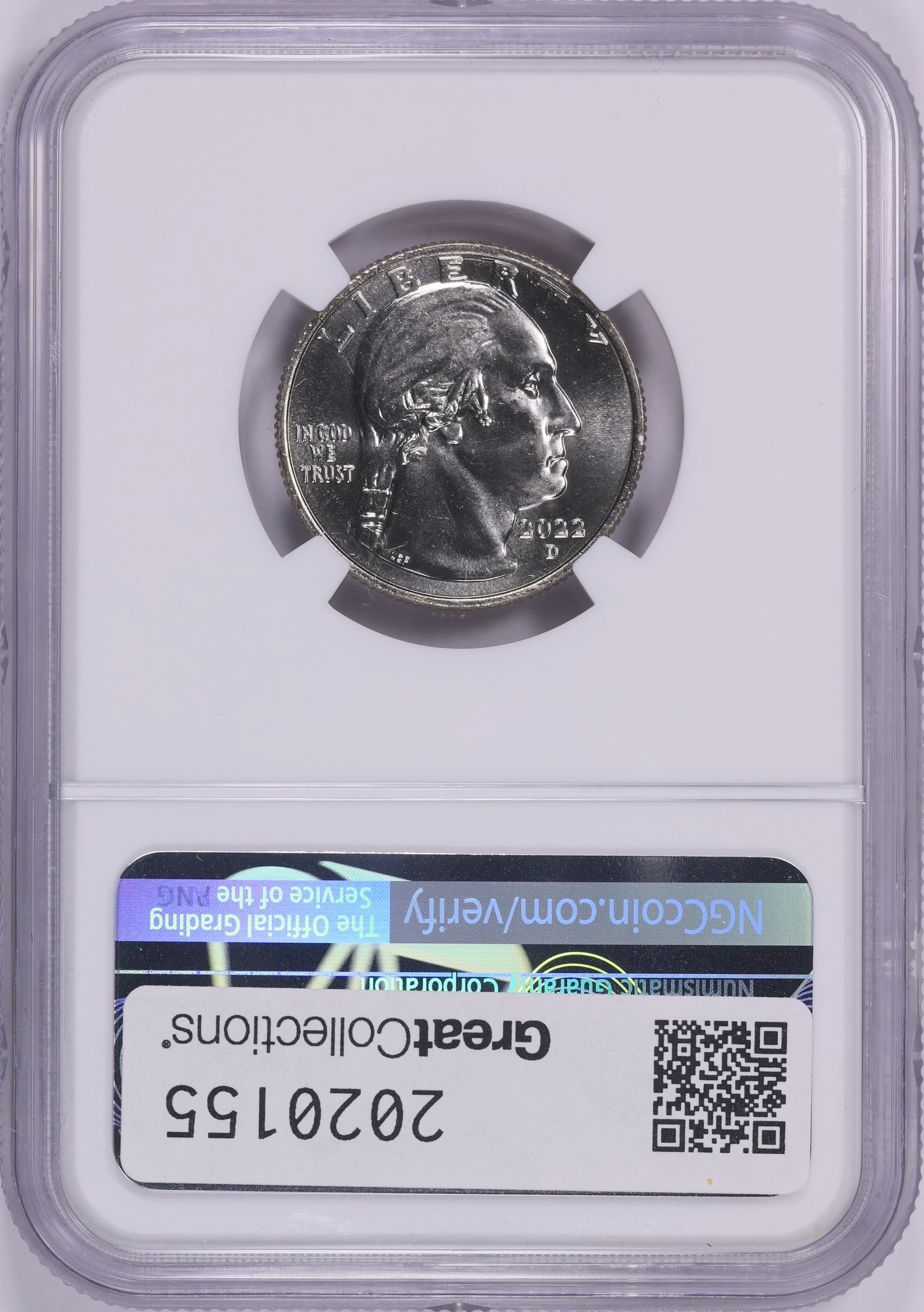 2022-D American Women Quarter Dr. Sally Ride First Day of Issue NGC MS ...