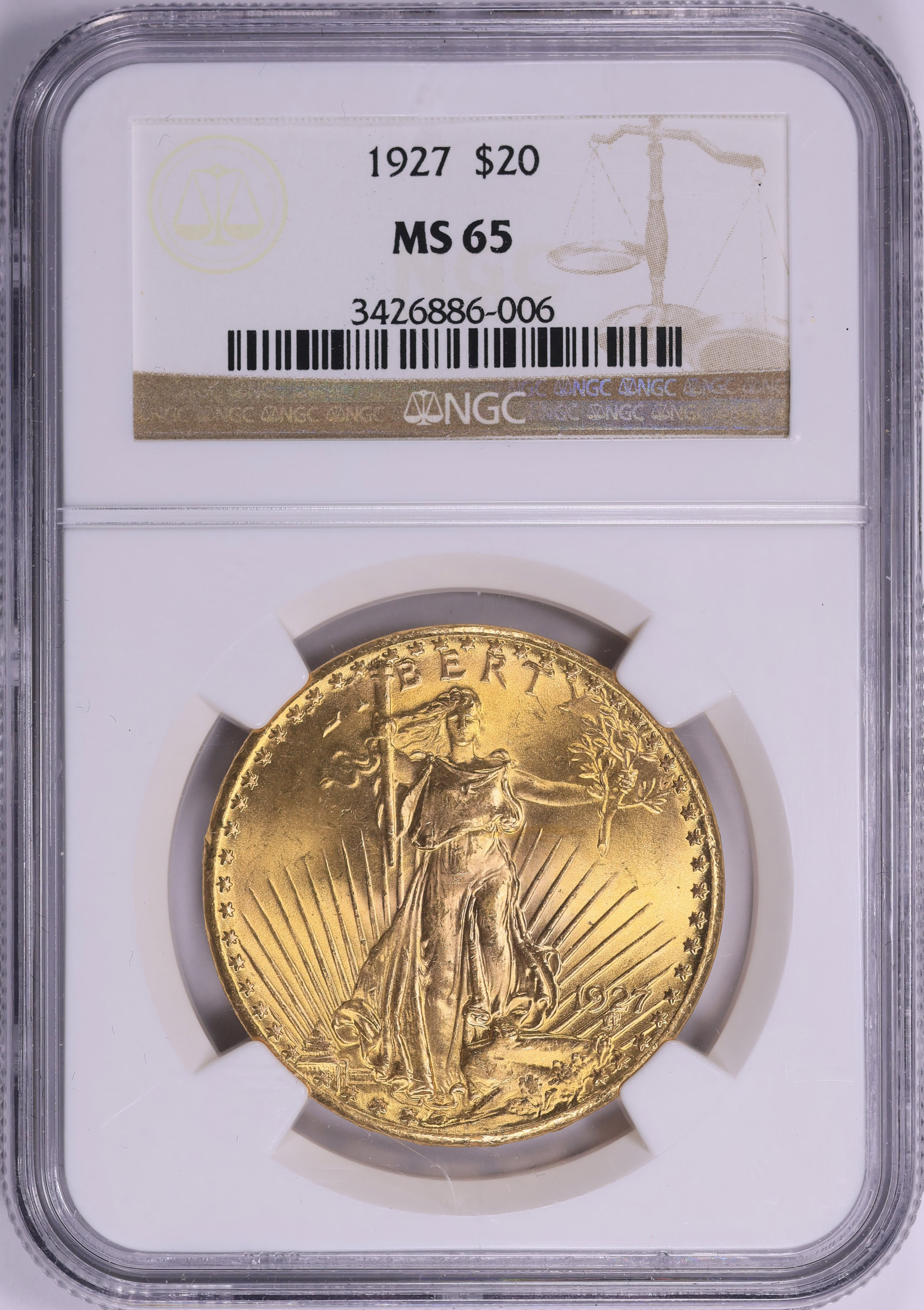 1927 Saint-Gaudens Gold Double Eagle NGC MS-65 (Item 2020282 ...