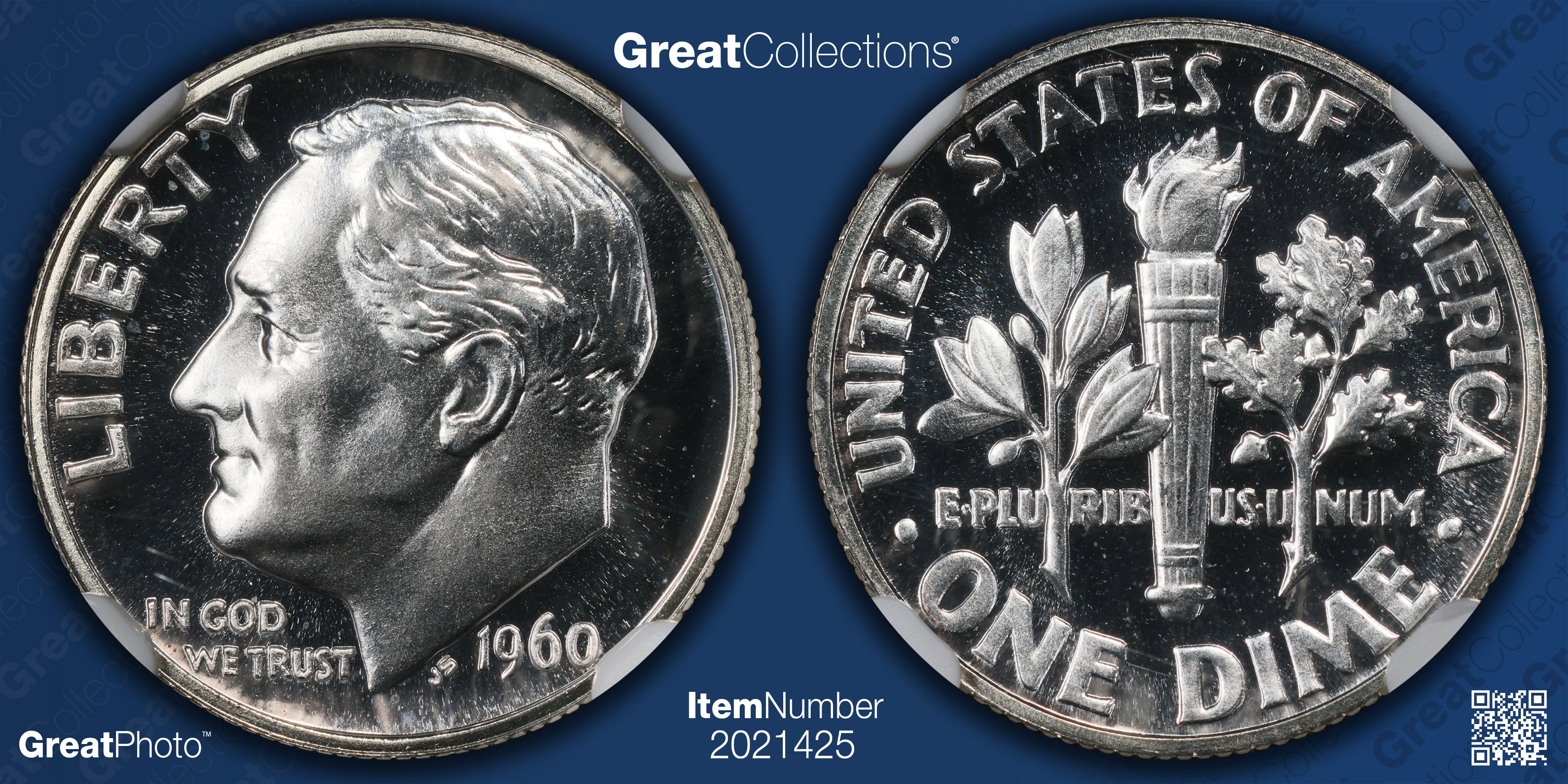 1960 Roosevelt Dime NGC Proof-67 (VSS FS-801) (Item 2021425 ...