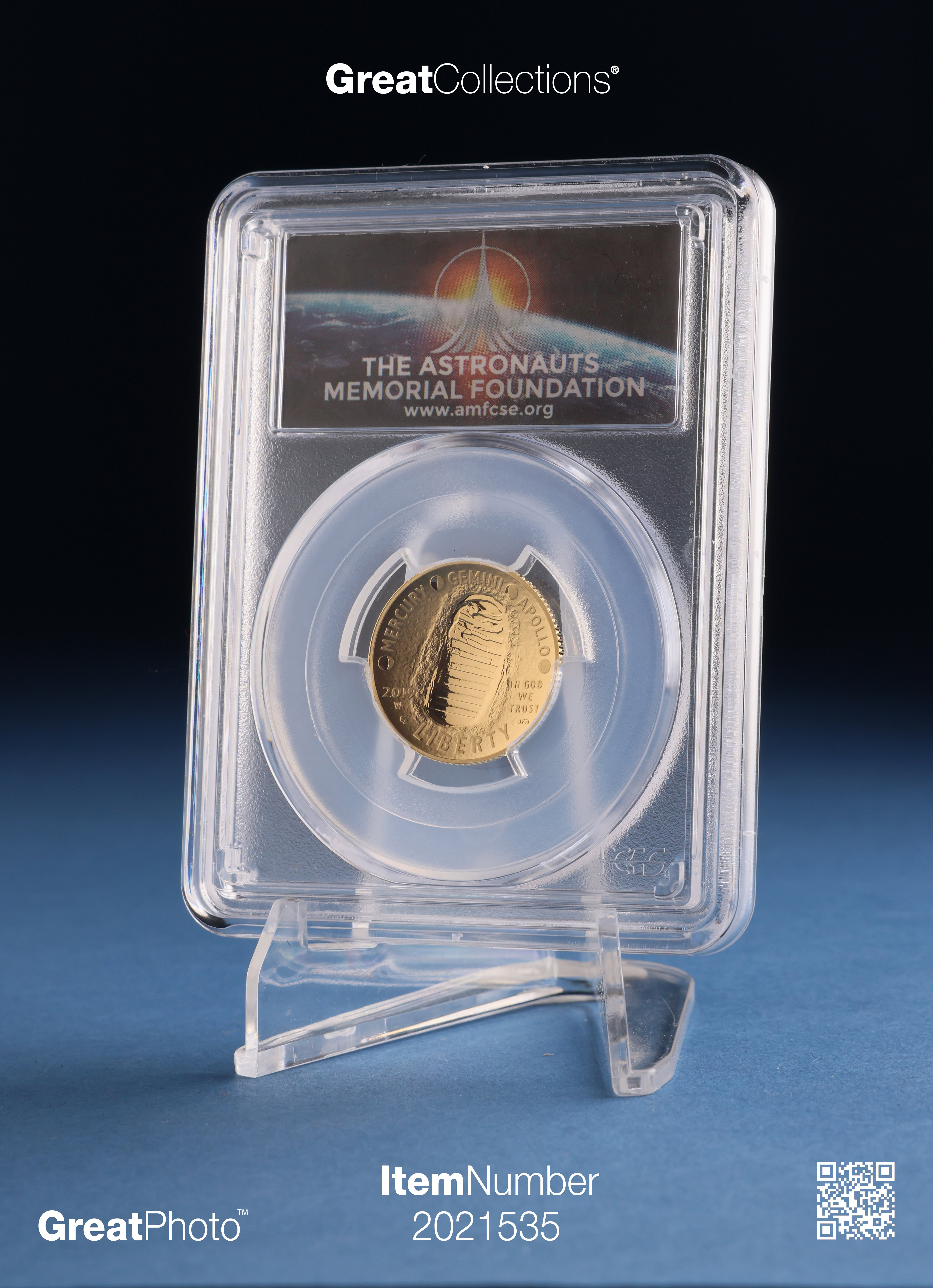 2019-W Apollo 11 50th Anniversary Gold $5 PCGS Proof-70 DCAM (The ...