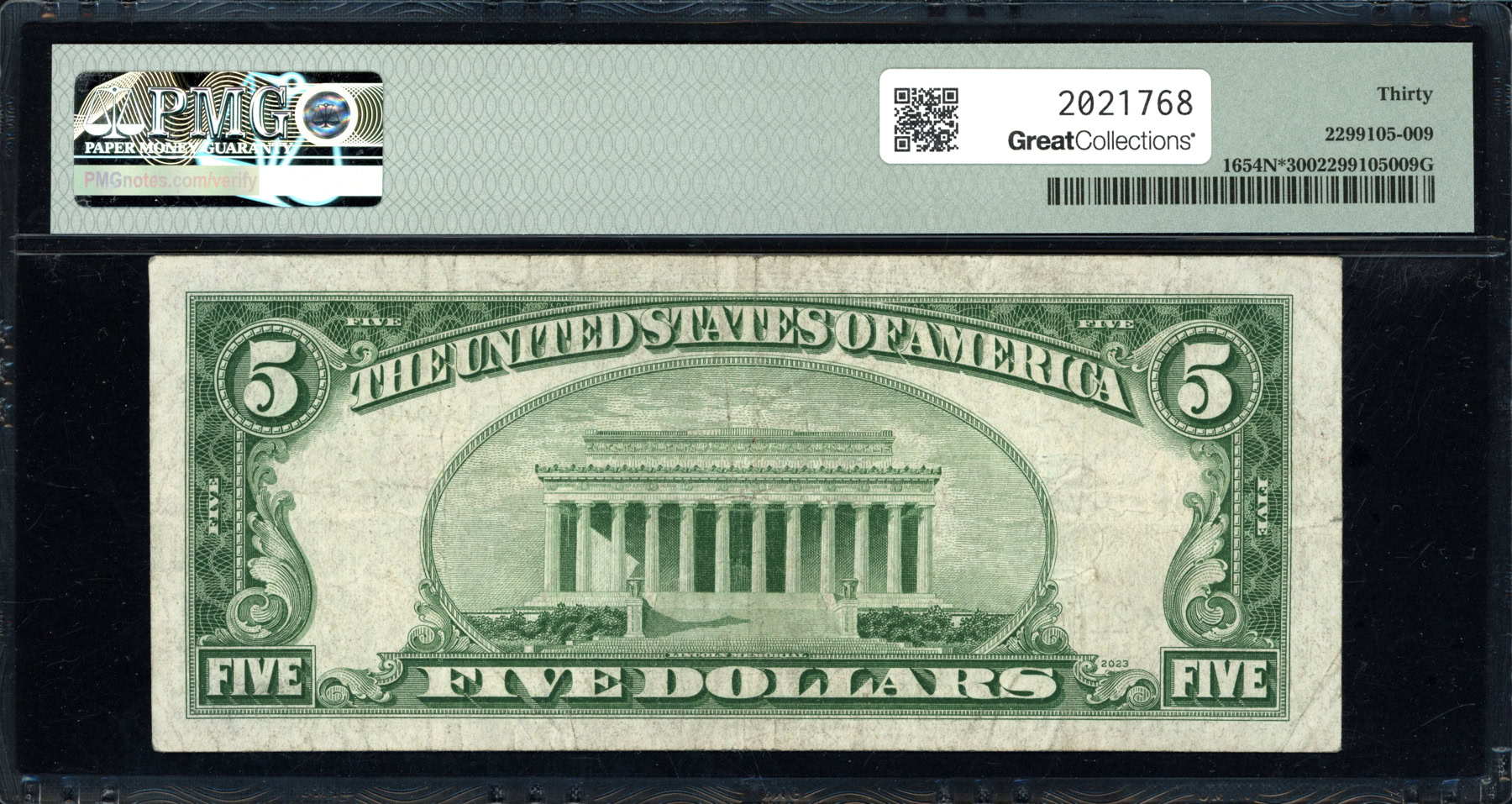 Fr. 1654N* Narrow (*A Block) 1934D $5 Silver Certificate Star Note ...