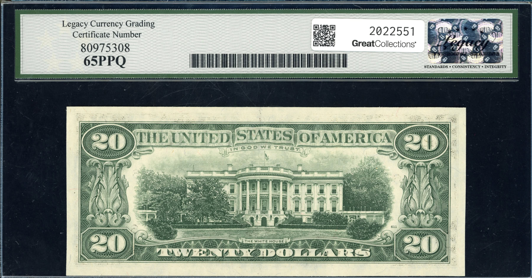 Fr. 2072-F (FA Block) 1977 $20 Atlanta Federal Reserve Note Morton ...