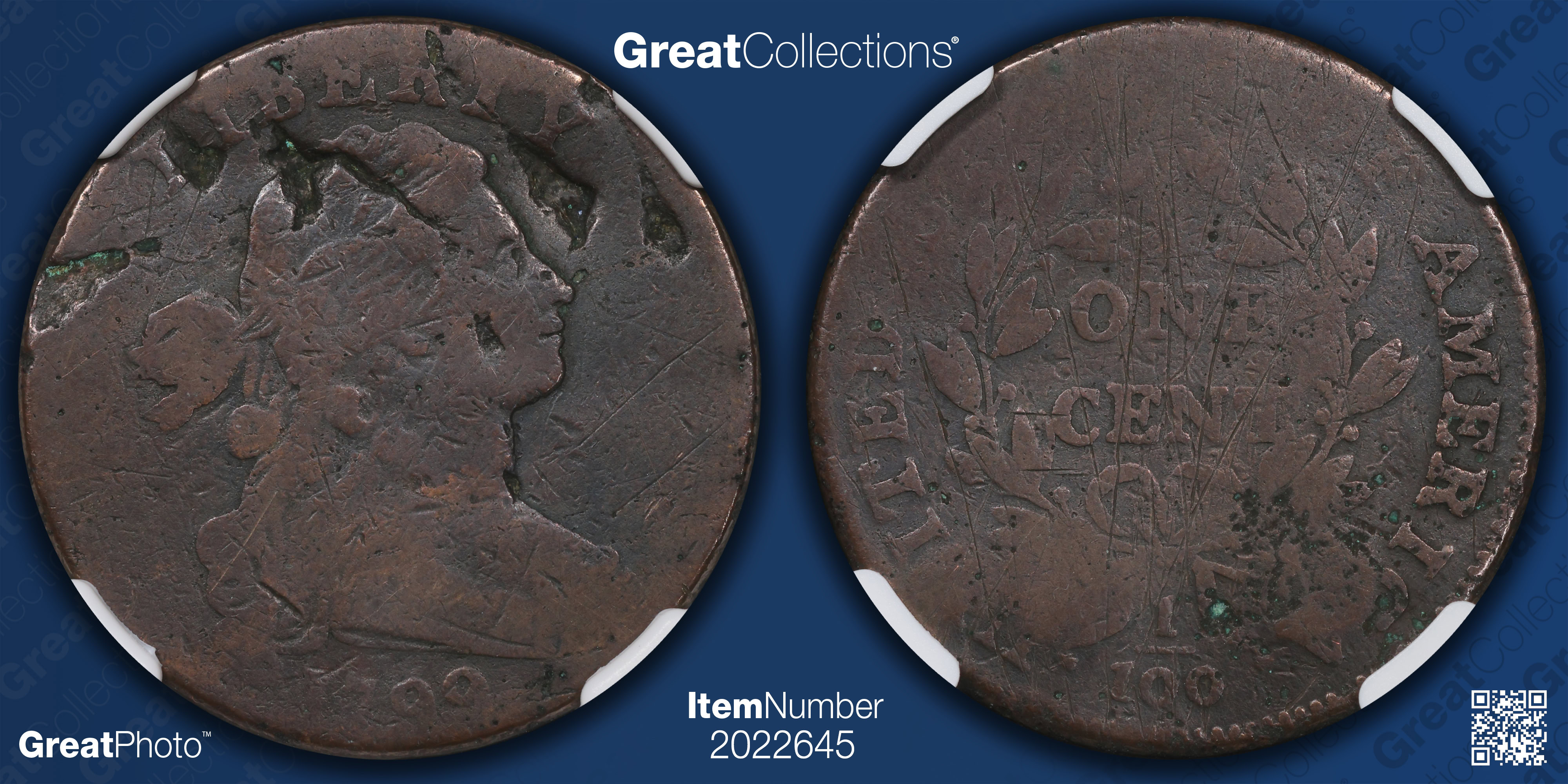 1799 Draped Bust Cent NGC Good Details (Item 2022645 ...