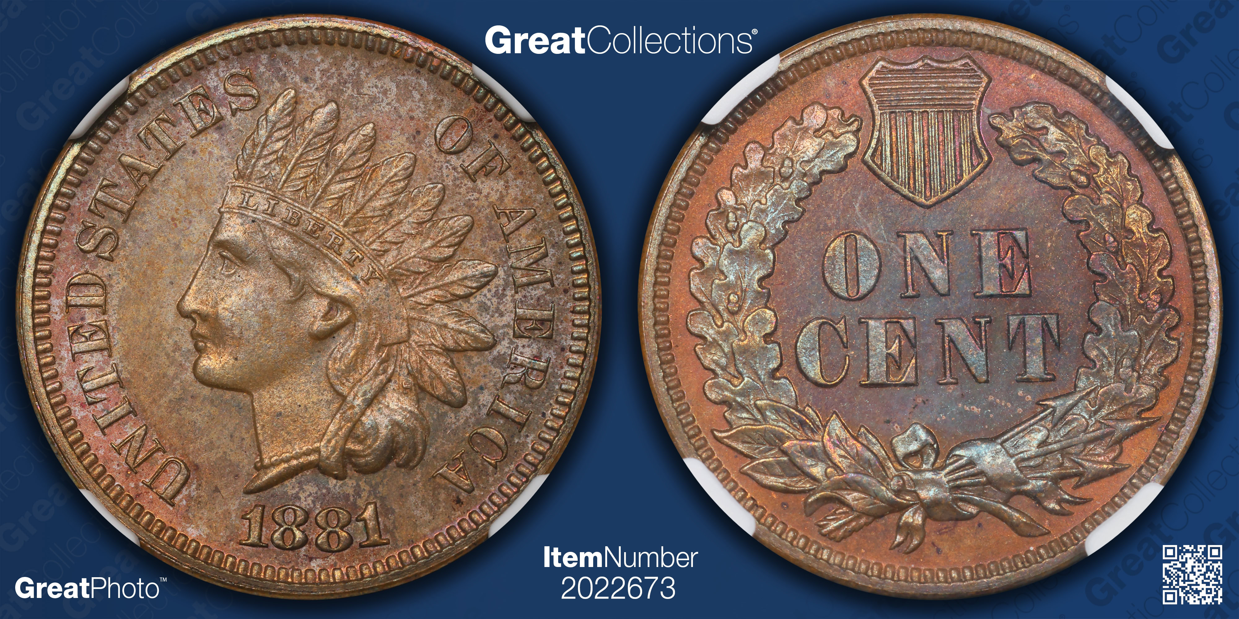 1881 Indian Cent NGC Proof-65 BN (Lambert Collection) (Item 2022673 ...