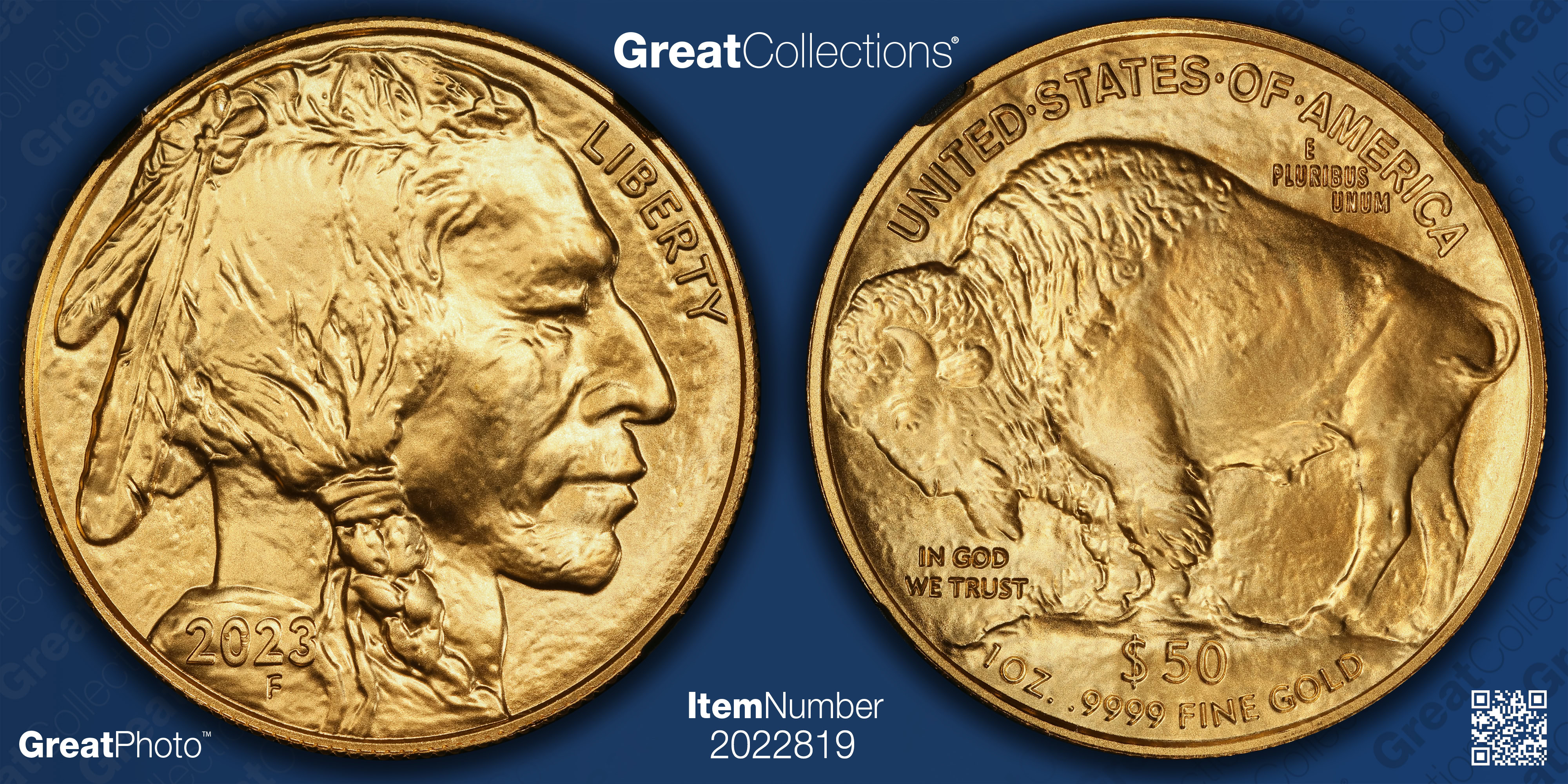 2023 $50 One-Ounce Gold American Buffalo First Day of Issue NGC MS-70 ...