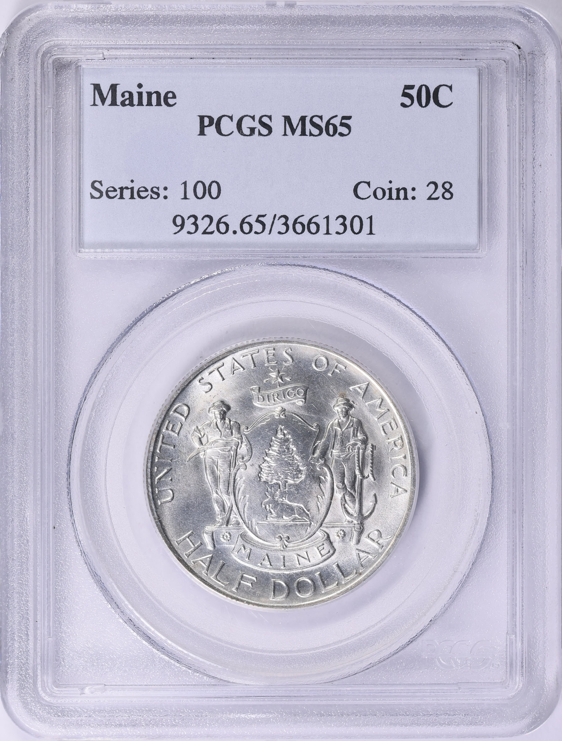 1920 Maine Centennial Half Dollar PCGS MS-65 (Item 2022884 ...