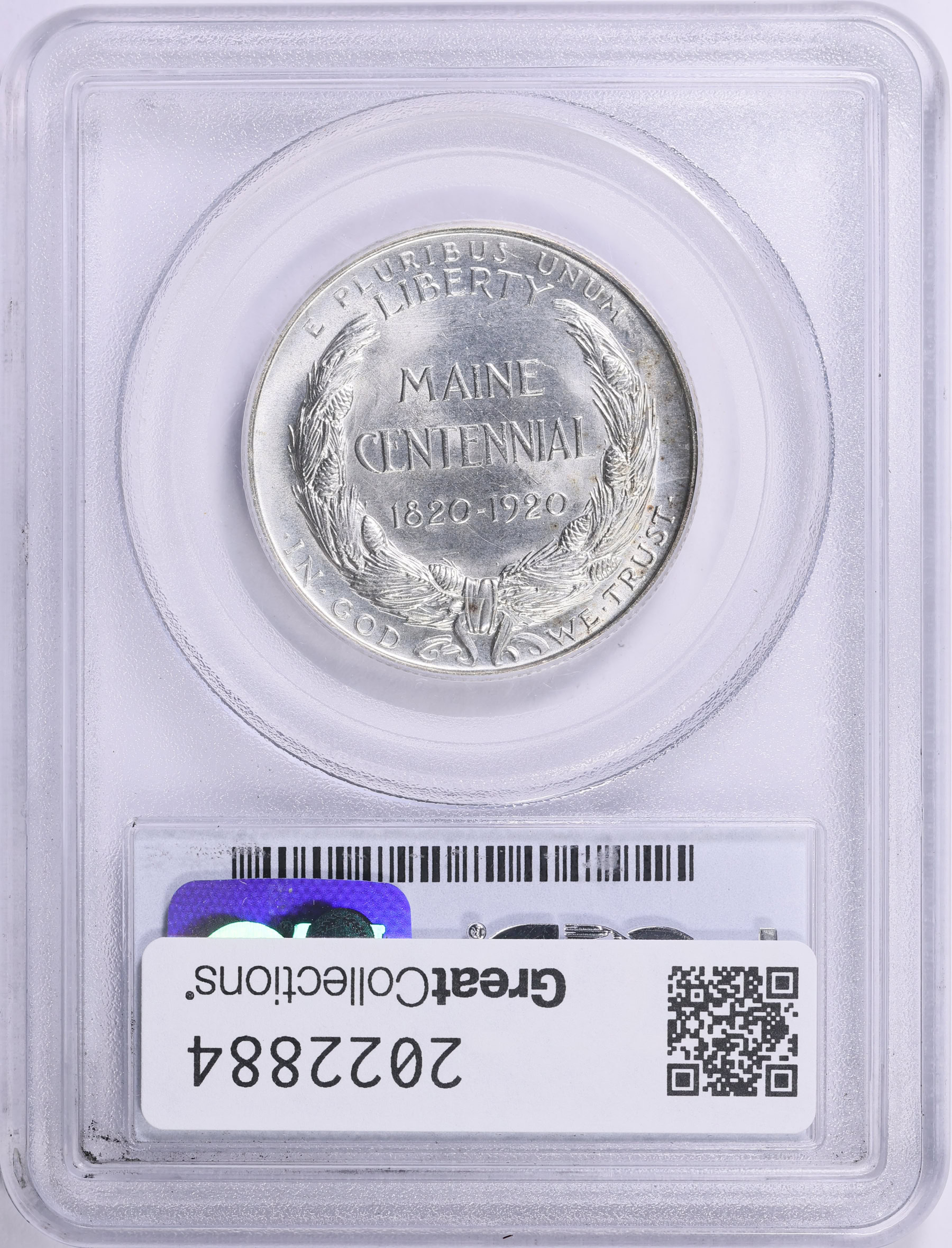 1920 Maine Centennial Half Dollar PCGS MS-65 (Item 2022884 ...