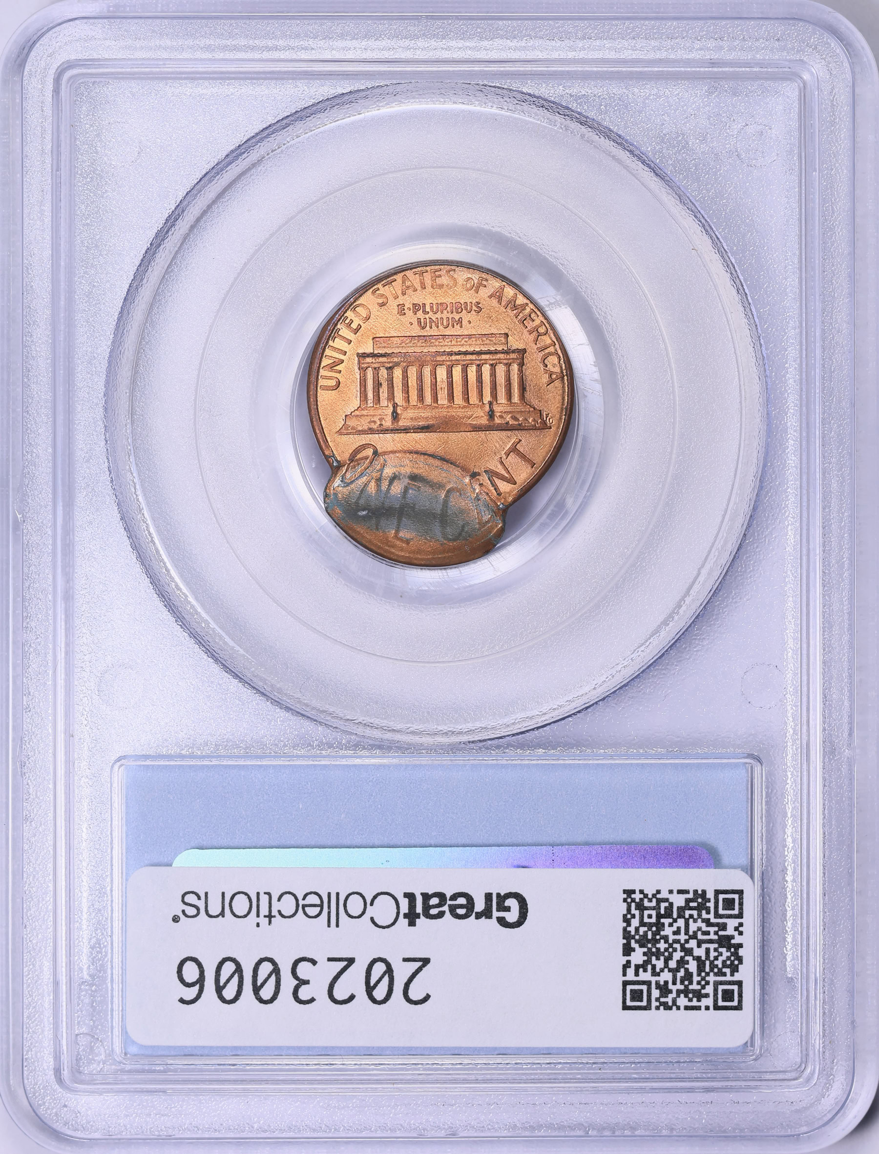 Mint Error 1988 Lincoln Cent Double Struck - 2nd Strike 80% Off Center ...