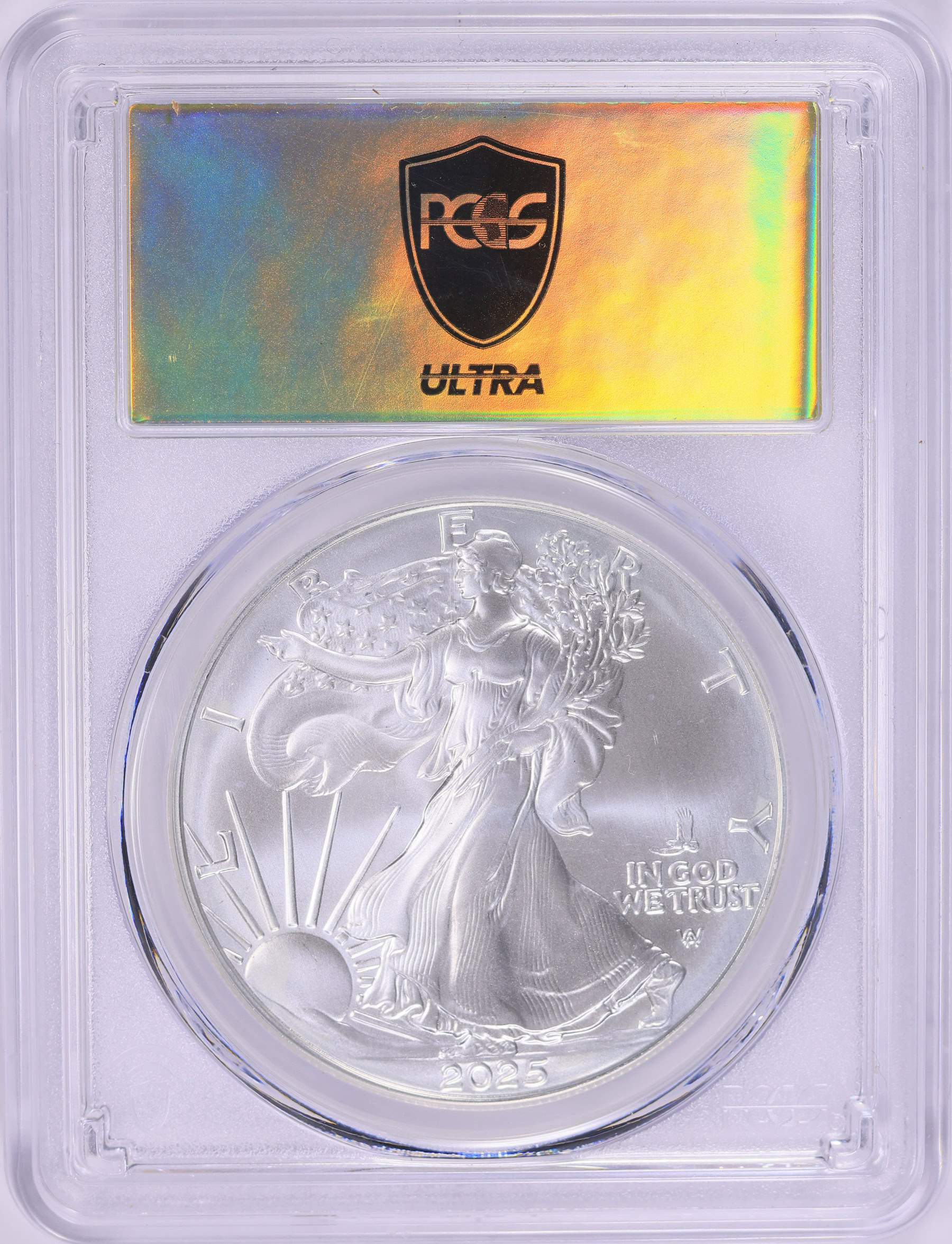 2025-(P) $1 Silver Eagle with Eagle Privy PCGS MS-70 (Ultra Breaks Gold ...