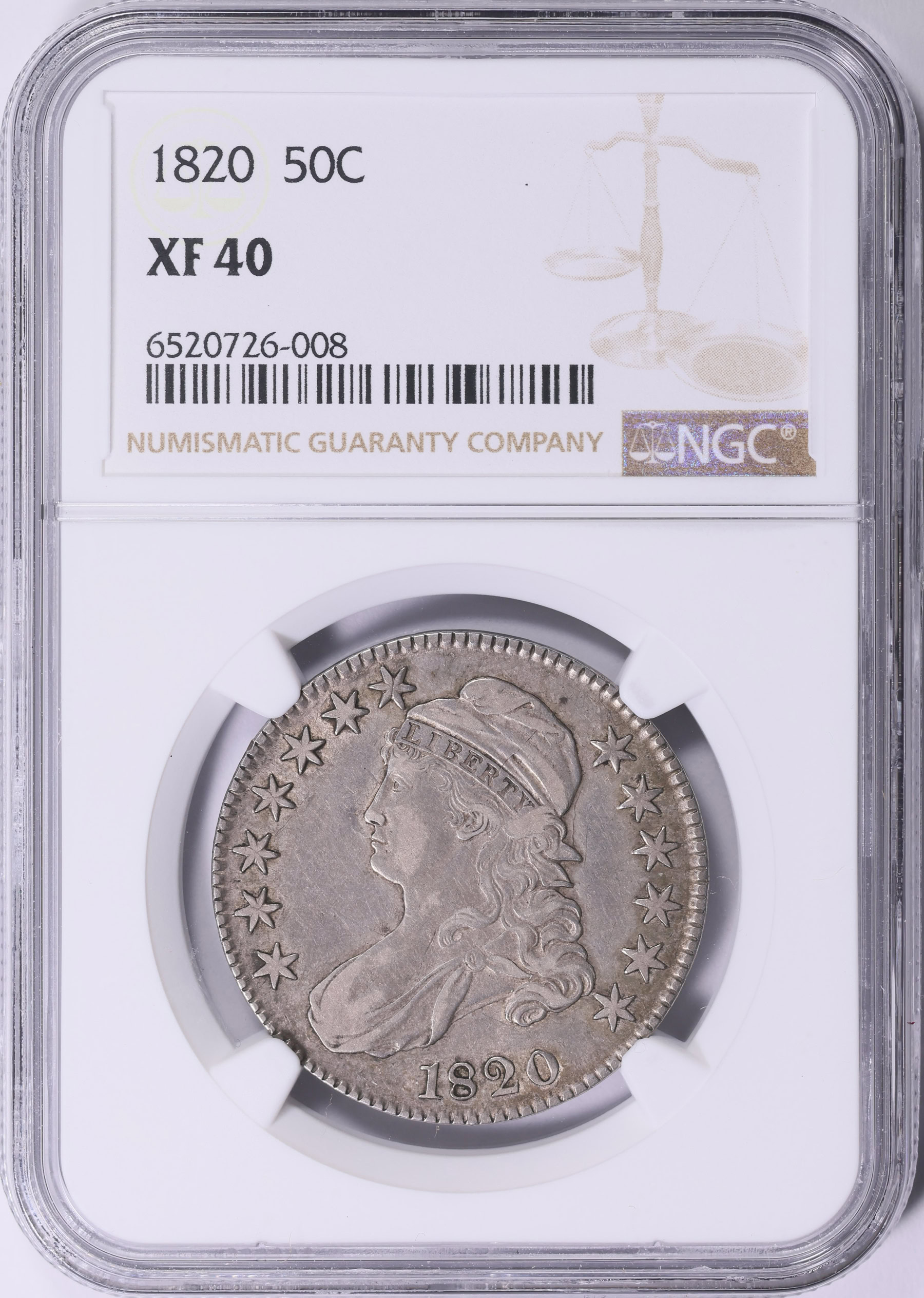 1820 Capped Bust Half Dollar NGC XF-40 (Item 2023815 ...