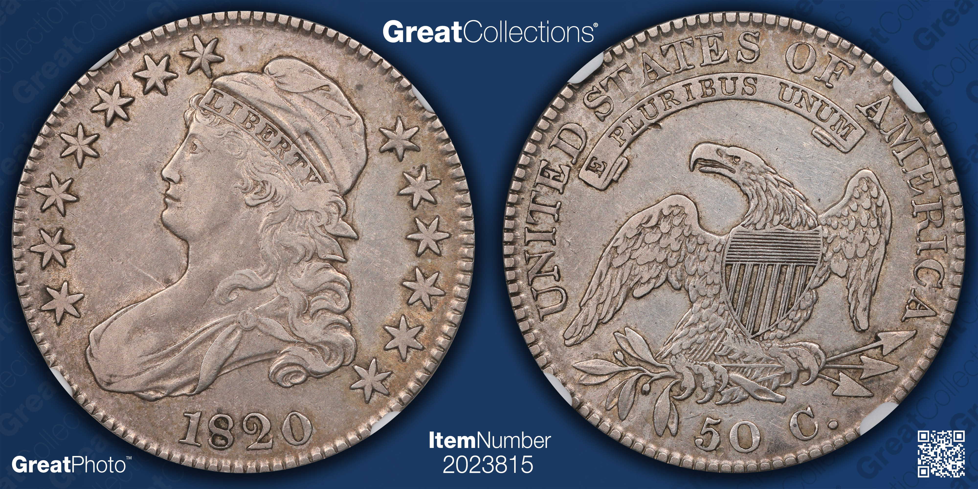 1820 Capped Bust Half Dollar NGC XF-40 (Item 2023815 ...