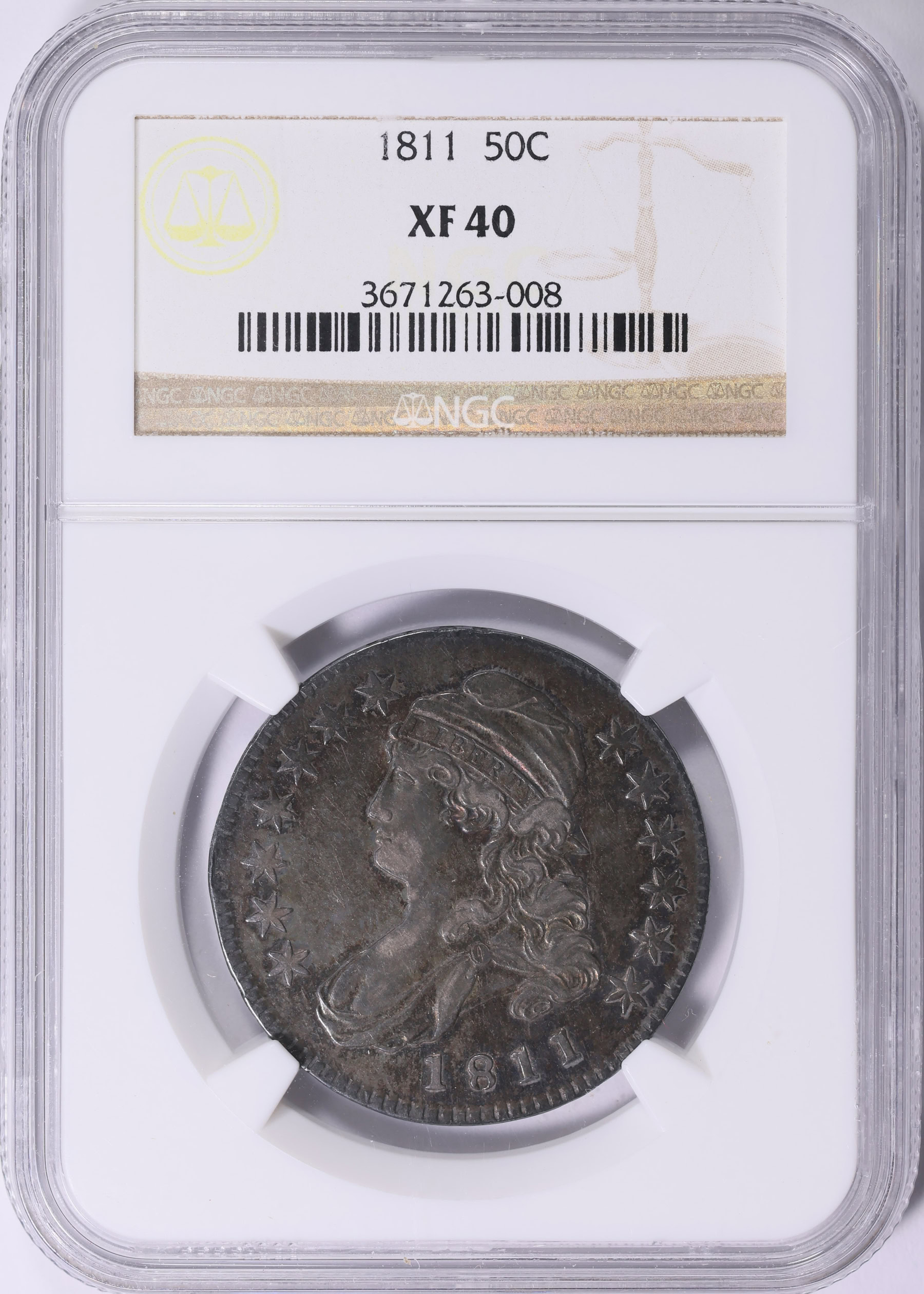 1811 Capped Bust Half Dollar NGC XF-40 (Item 2023817 ...