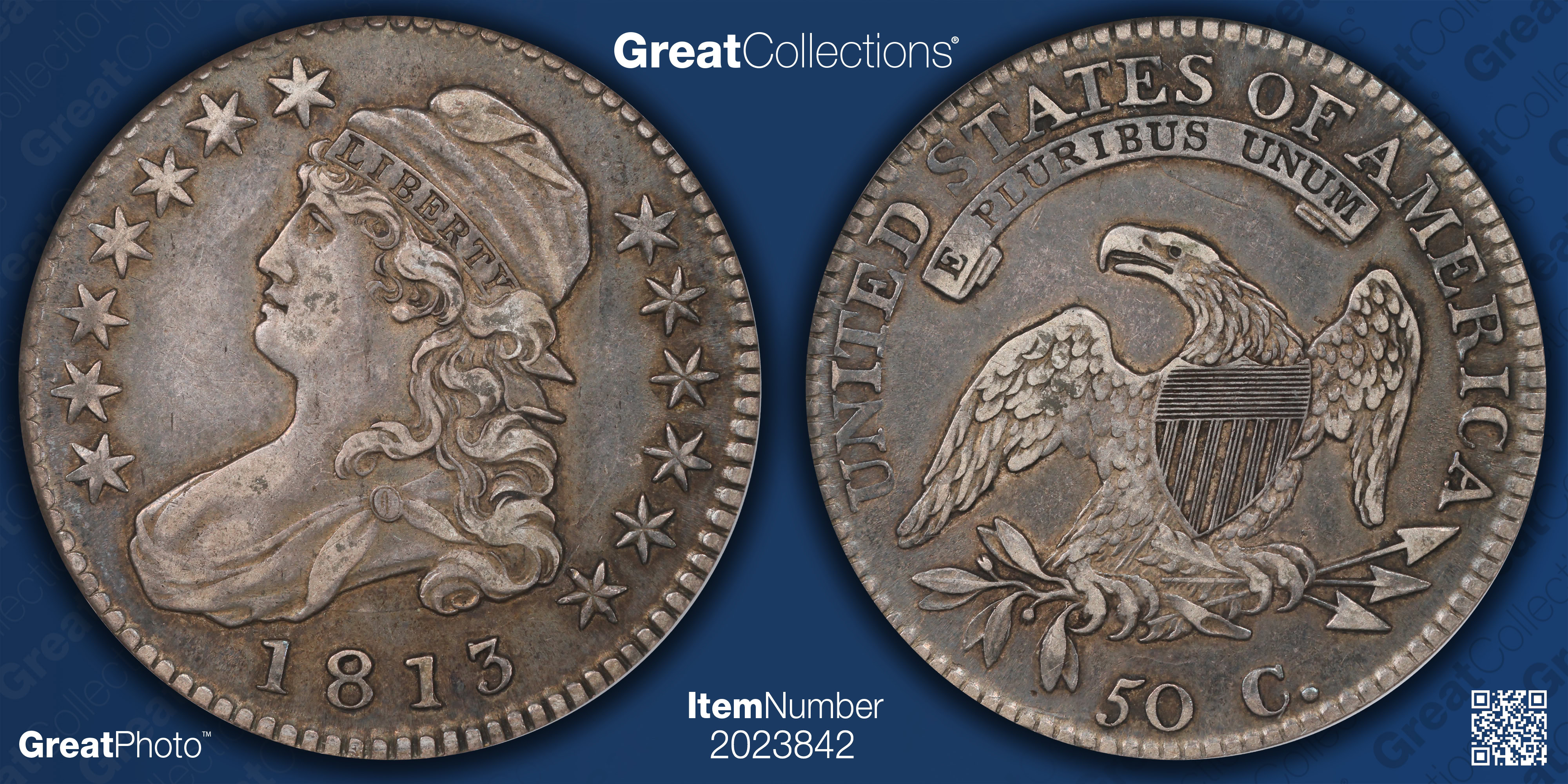 1813 Capped Bust Half Dollar NGC XF-45 (Item 2023842 ...