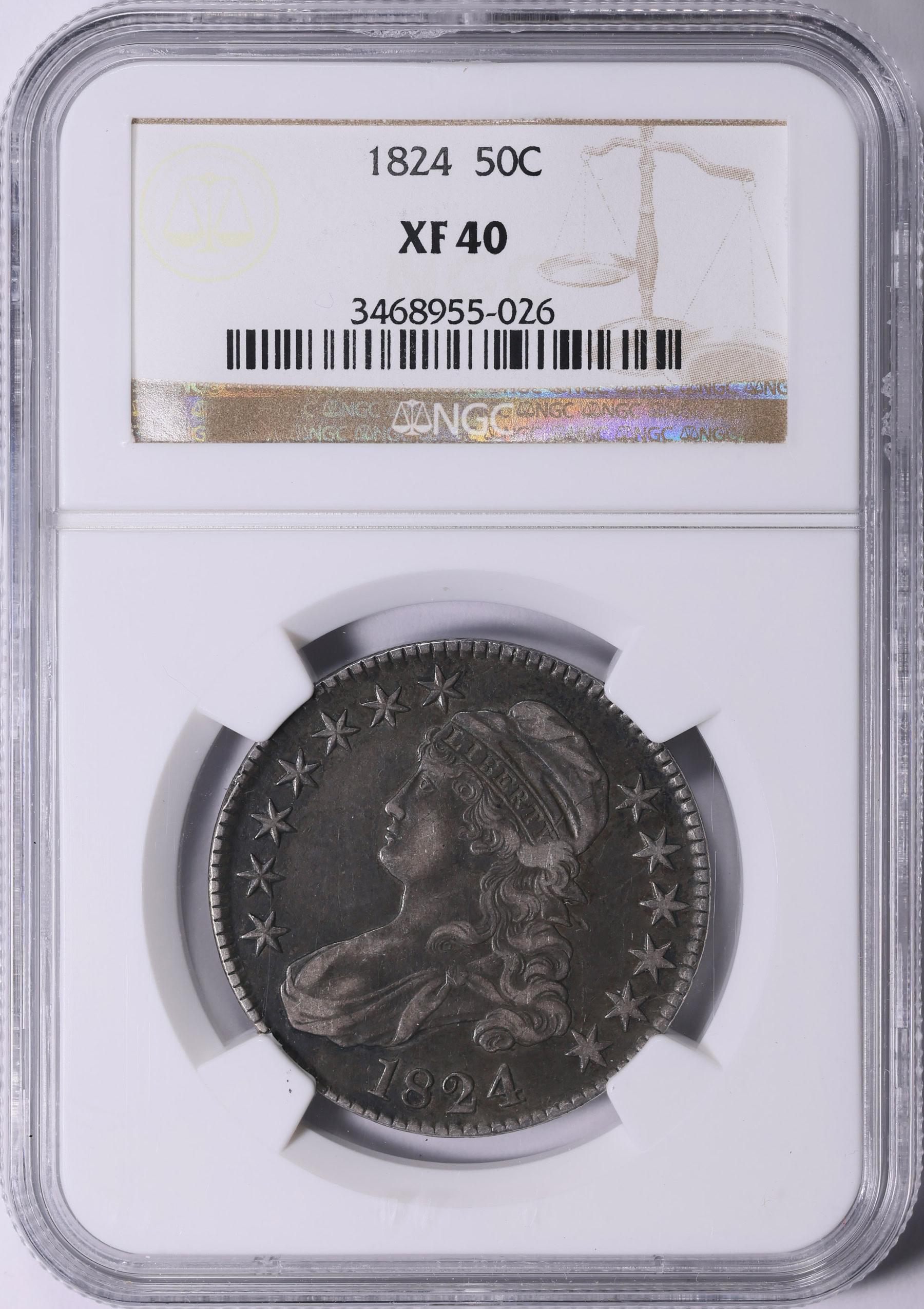 1824 Capped Bust Half Dollar NGC XF-40 (Item 2023855 ...