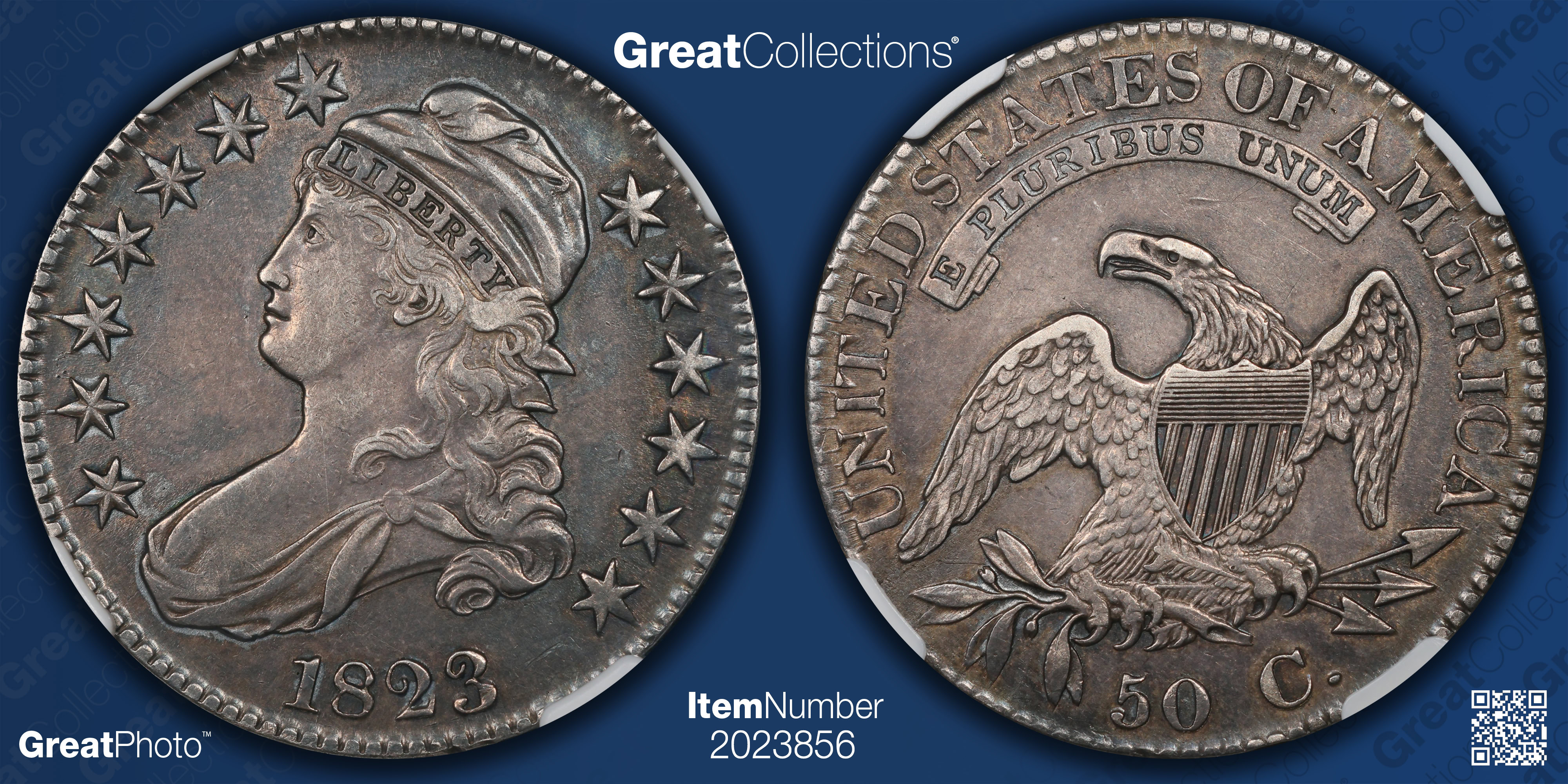 1823 Capped Bust Half Dollar Overton 112 NGC XF-40 (Item 2023856 ...